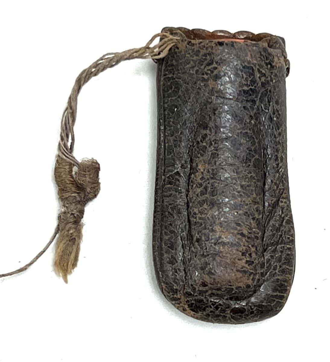 Japanese WW2 Officer Chop Marks with Ink and Pouch - Enemy Militaria