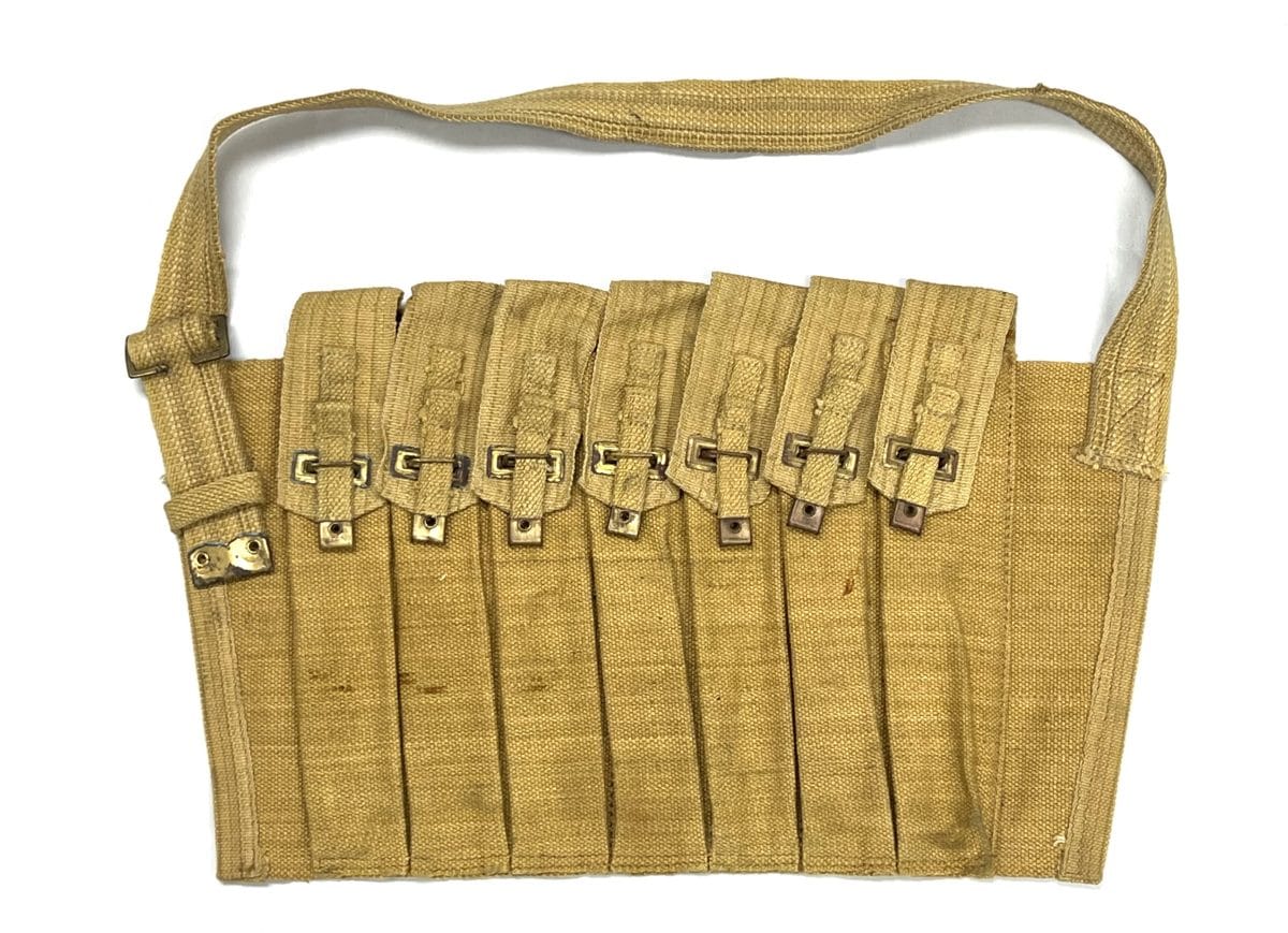 WW2 British Indian Made Commando 7 pocket Sten Magazine Pouch Excellent ...