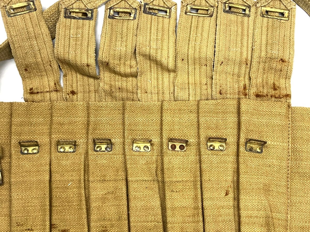 WW2 British Indian Made Commando 7 pocket Sten Magazine Pouch Excellent ...