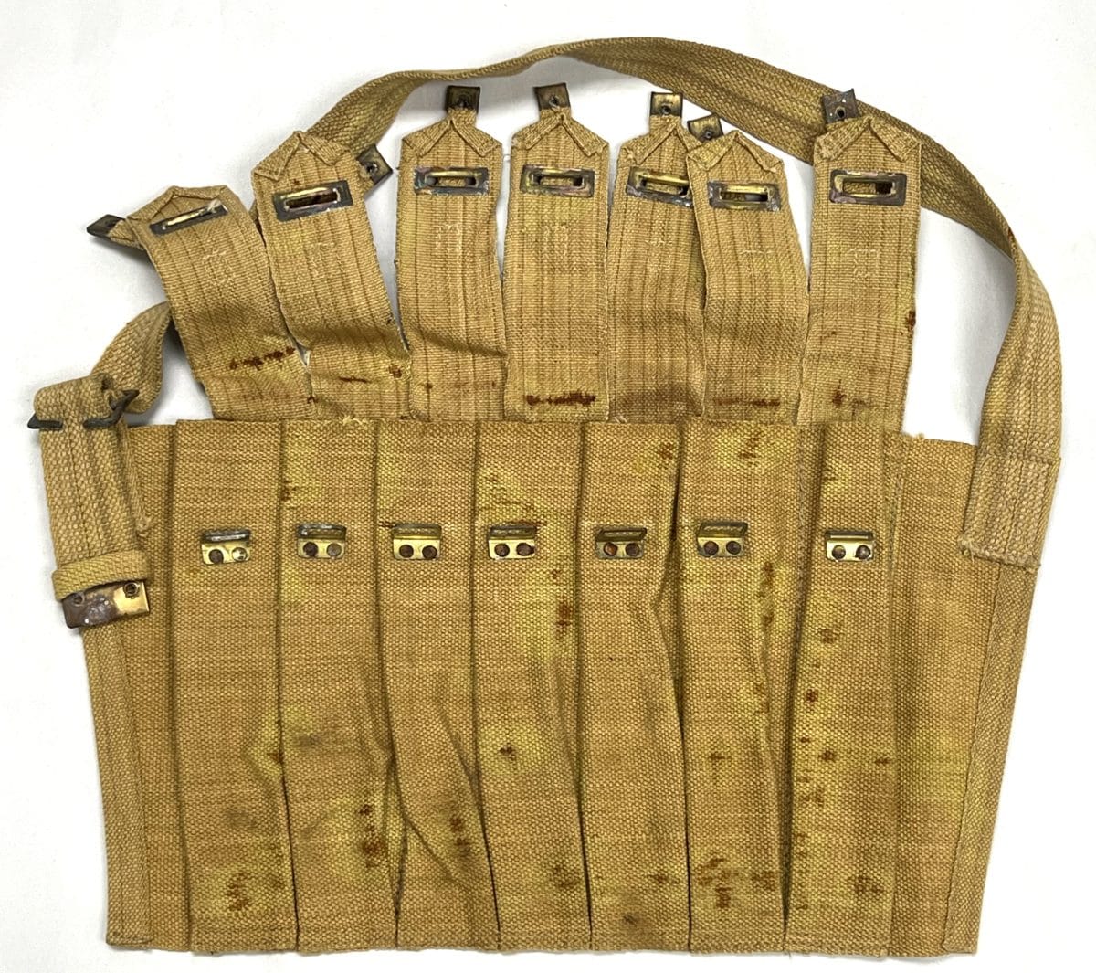 WW2 British Commando 7 pocket Sten Magazine Pouch - Enemy Militaria