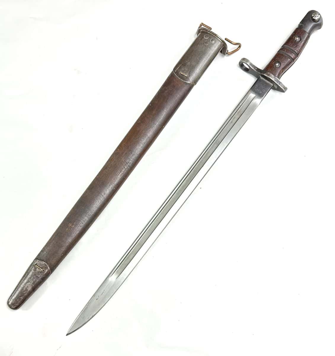 WW1 US Remington Model 1917 Bayonet with BROWN Scabbard ex British ...