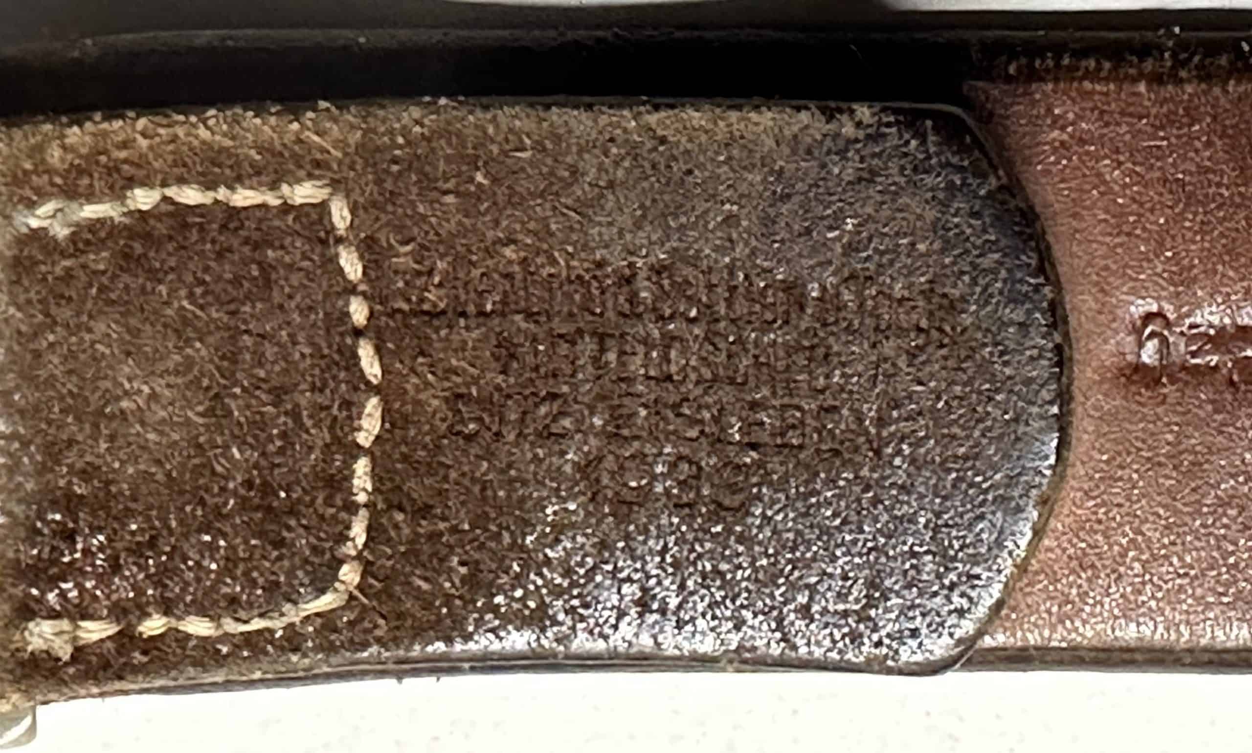 WW2 1939 dated German Leather Belt Size 100 LARGE - Enemy Militaria