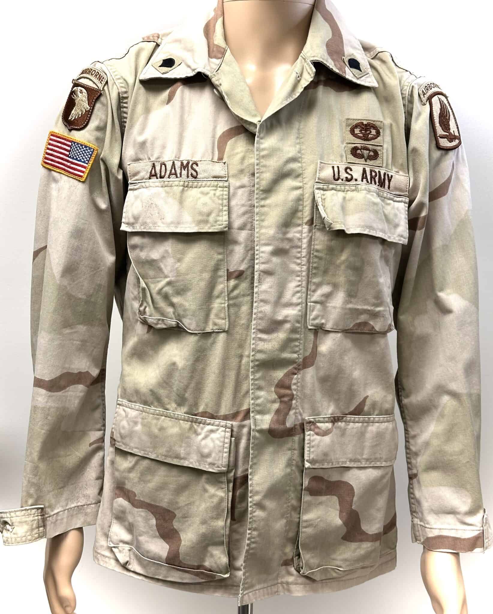 US Army DCU Jacket Patch to SPC Adams 173rd and 101st Airborne CFMB ...