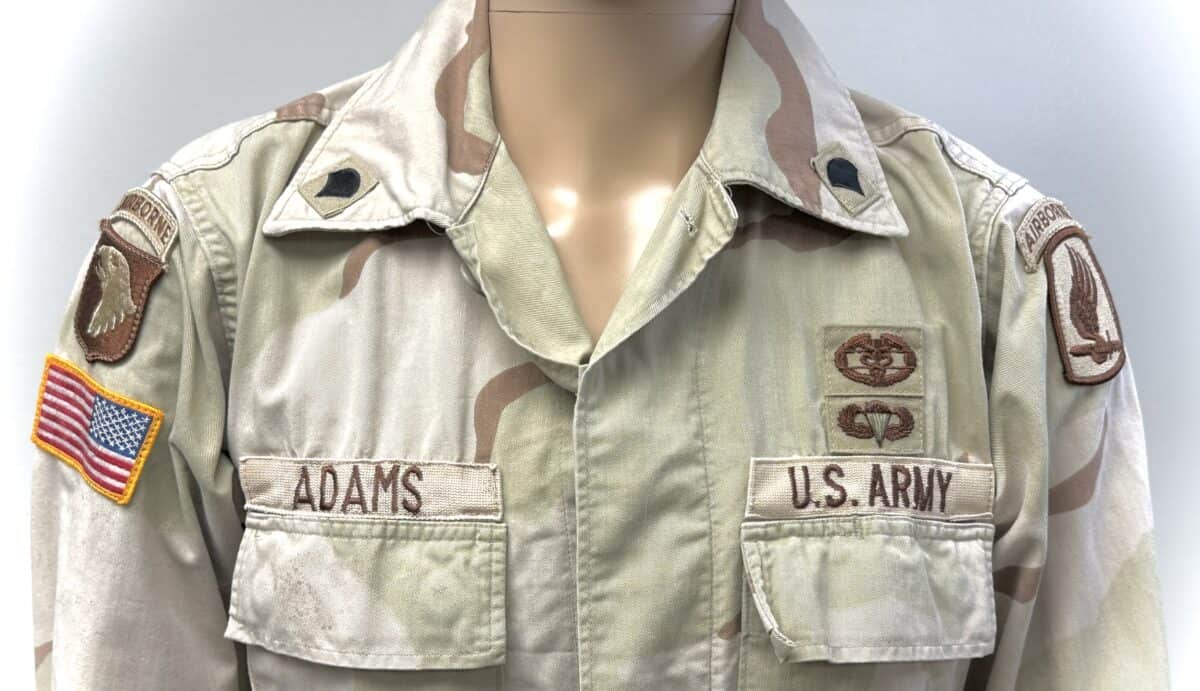 US Army DCU Jacket Patch to SPC Adams 173rd and 101st Airborne CFMB ...