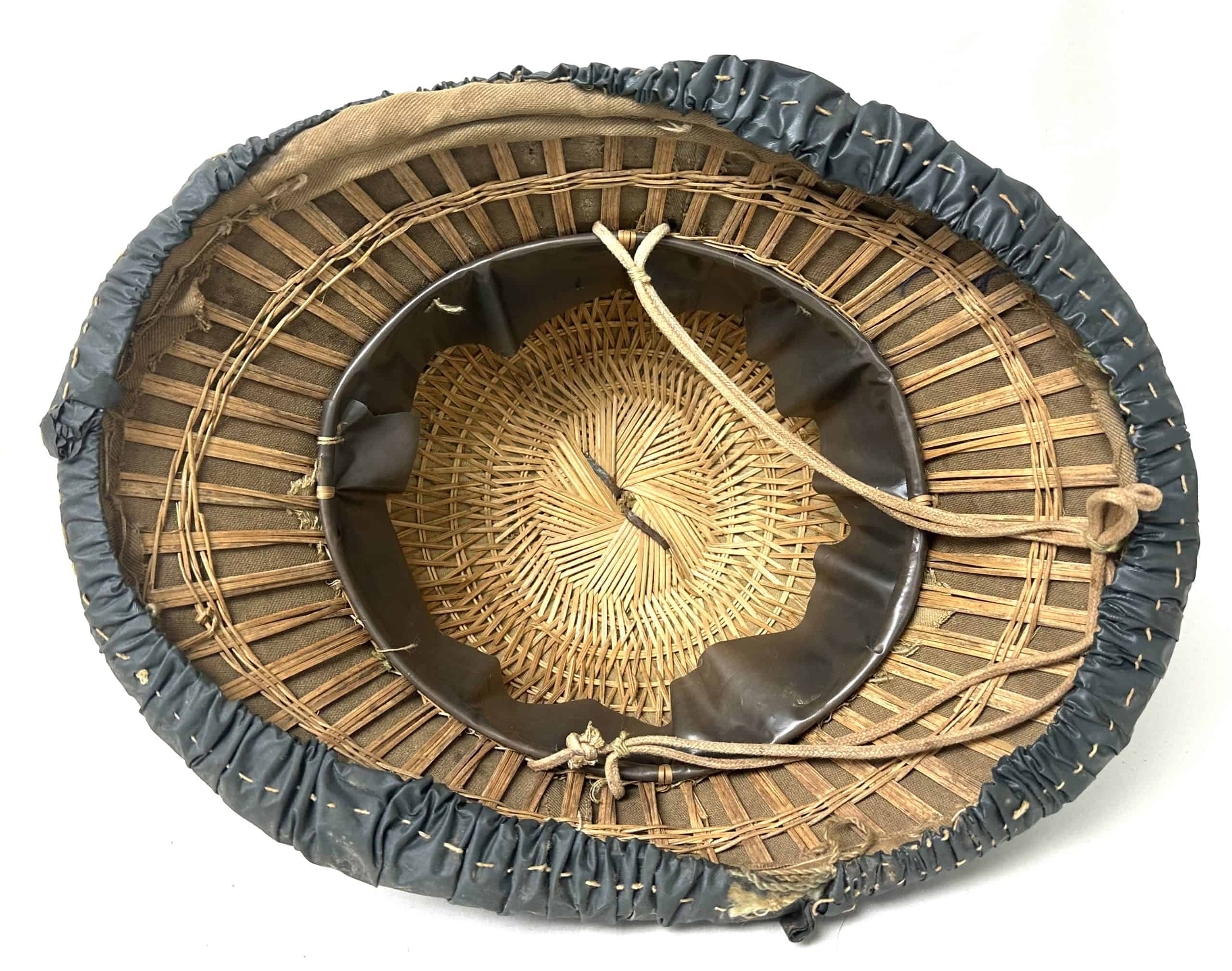 Viet Minh Viet Cong Main Force Bamboo Reed Helmet with Two Covers ...