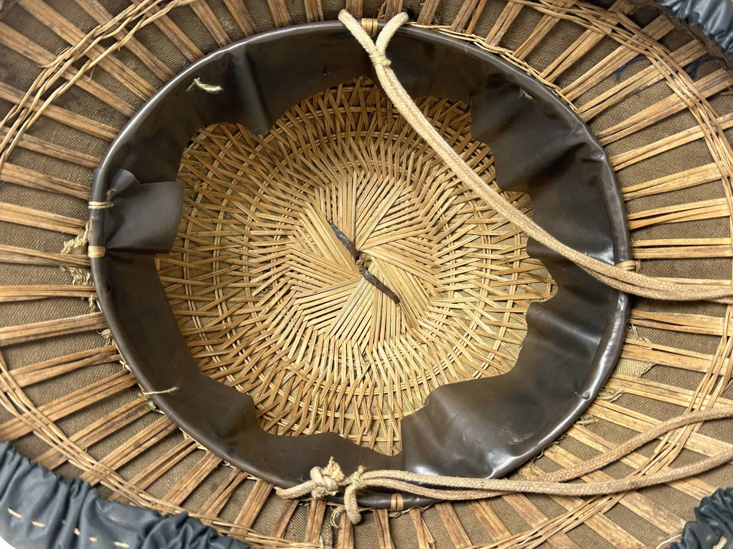 Viet Minh Viet Cong Main Force Bamboo Reed Helmet with Two Covers ...