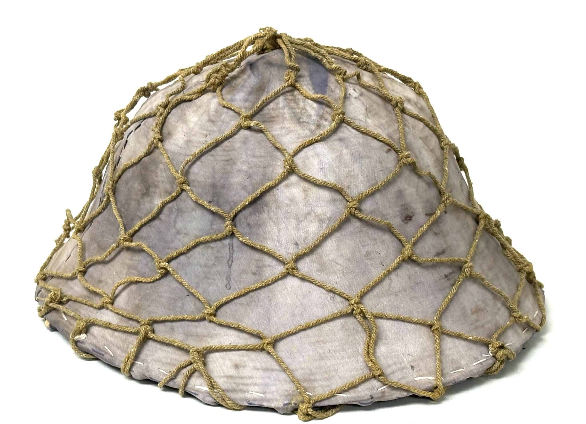Viet Cong Viet Minh Reed Helmet with Faded Blue Cover & Net - Enemy ...
