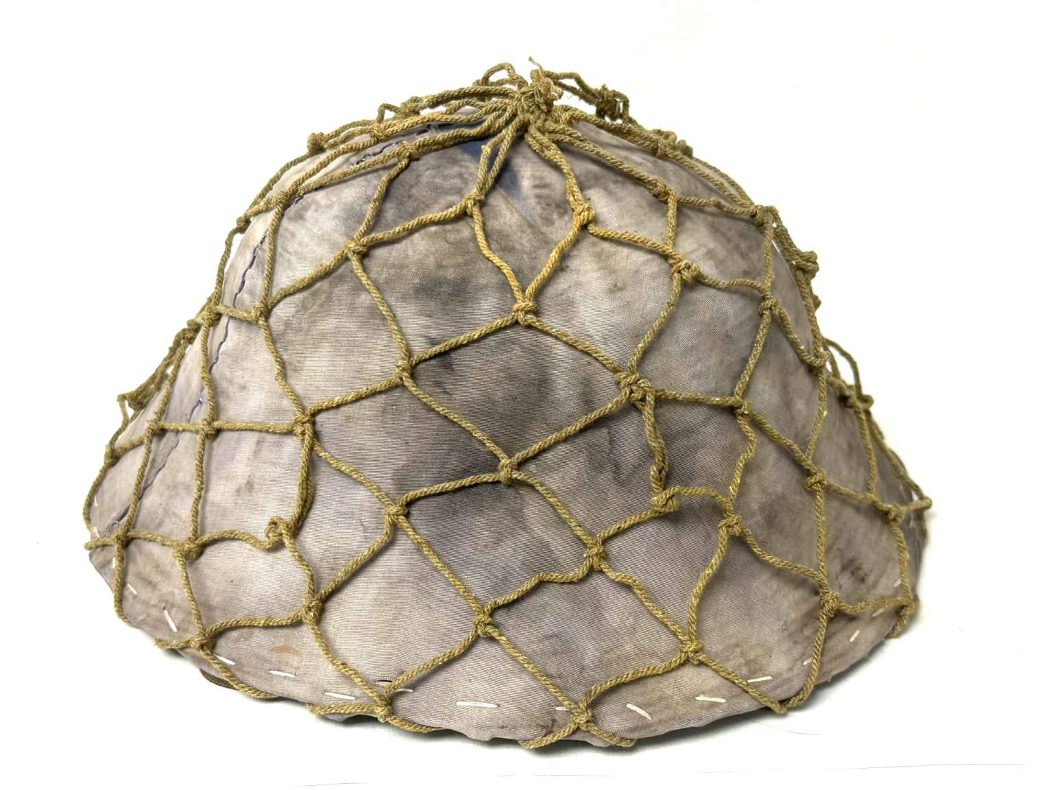 Viet Cong Viet Minh Reed Helmet with Faded Blue Cover & Net - Enemy ...