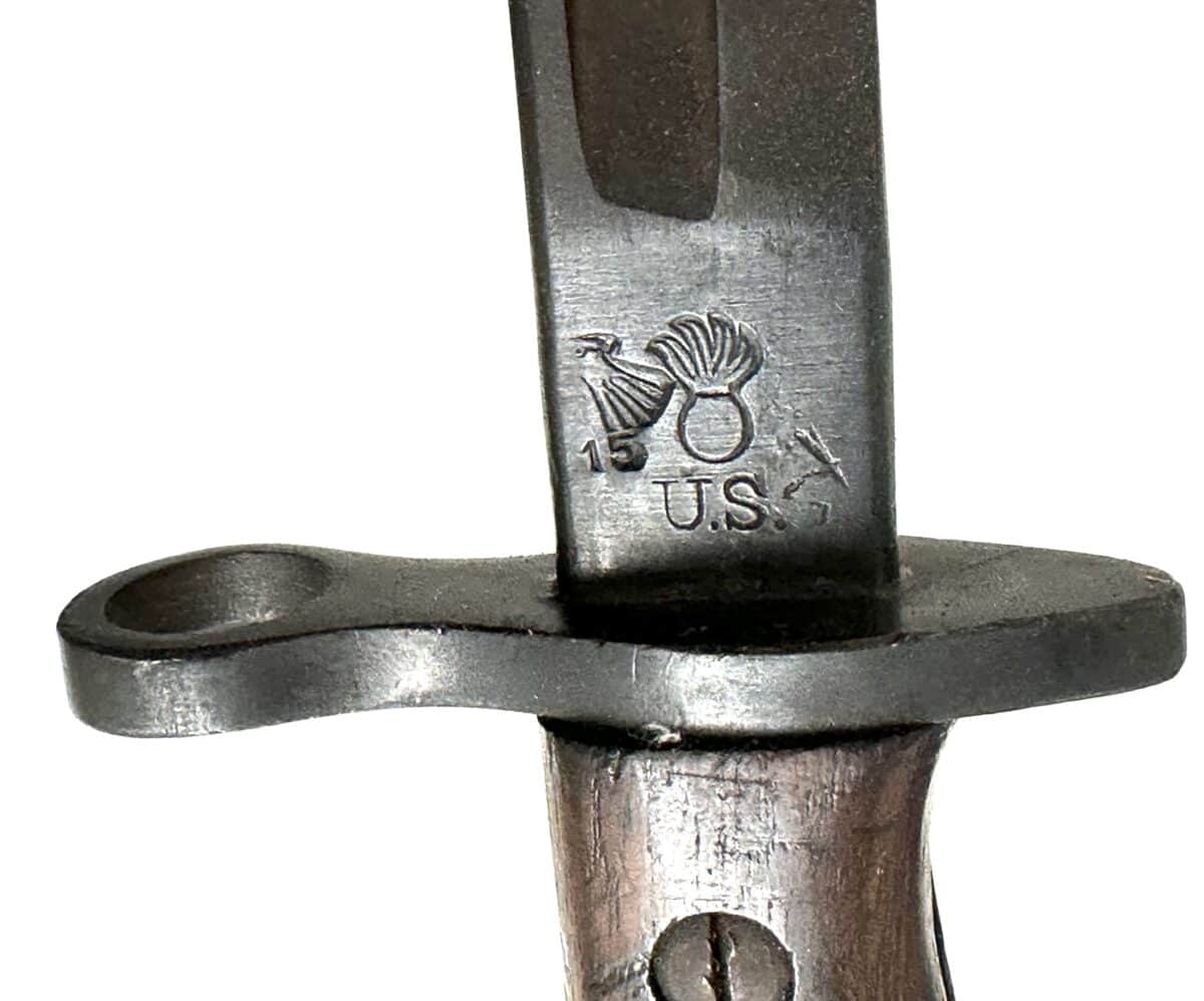 WW1 US Bayonet Remington Model 1917 1st Year Blued - Enemy Militaria