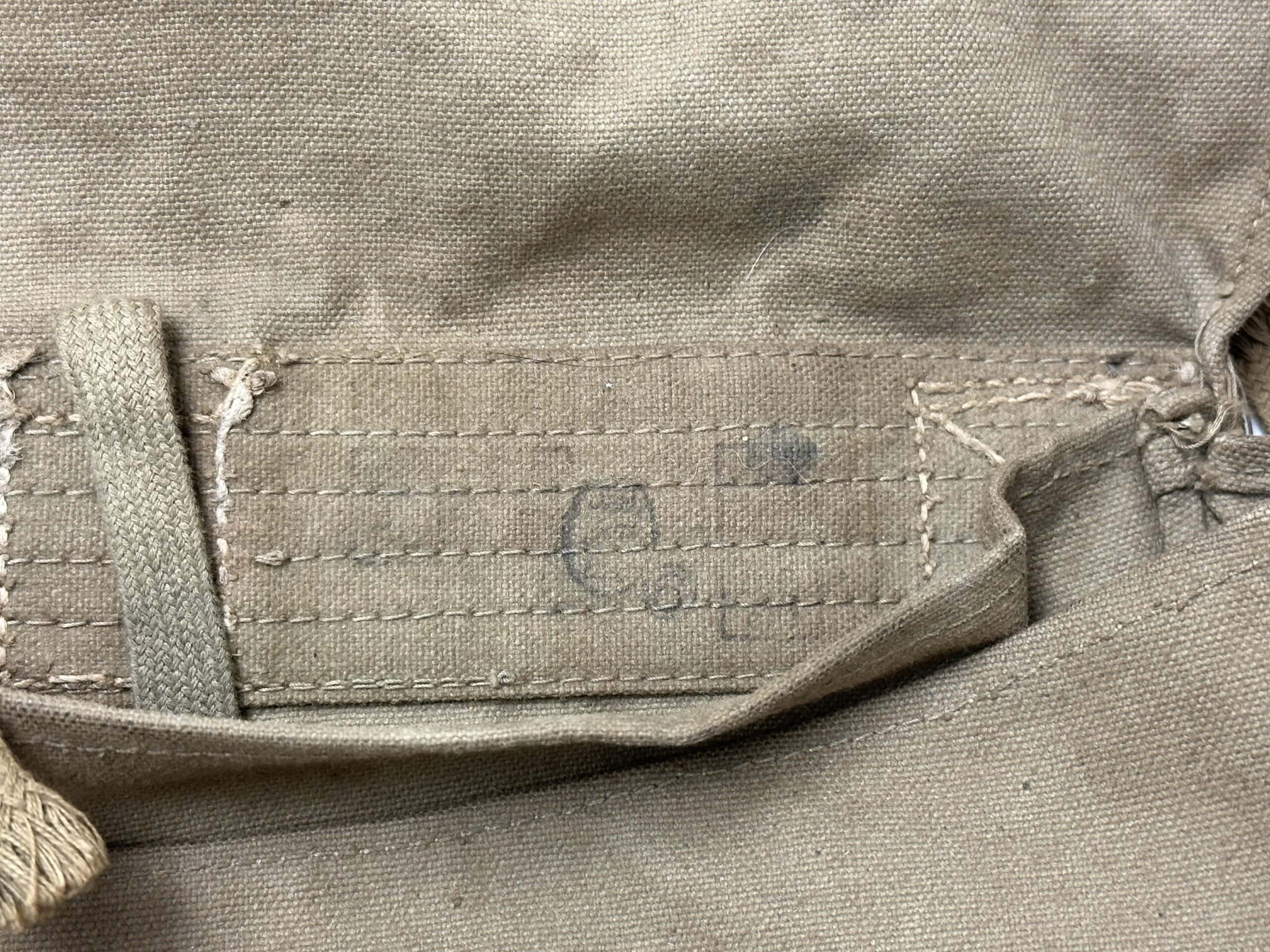 WW2 Japanese Army Enlisted Haversack with Shoulder Strap - Enemy Militaria