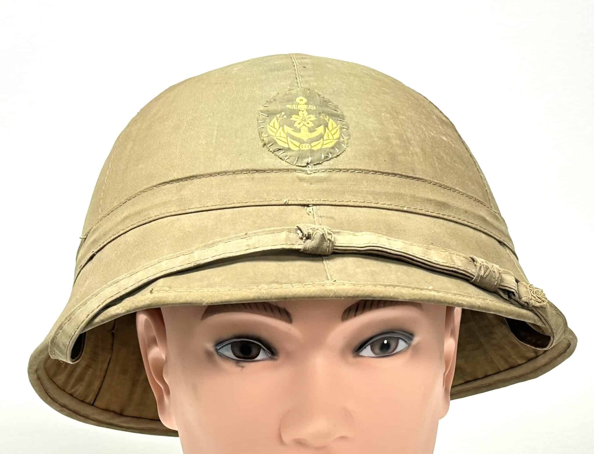 WW2 Japanese Naval Landing Force Officer’s Sun Helmet - Enemy Militaria