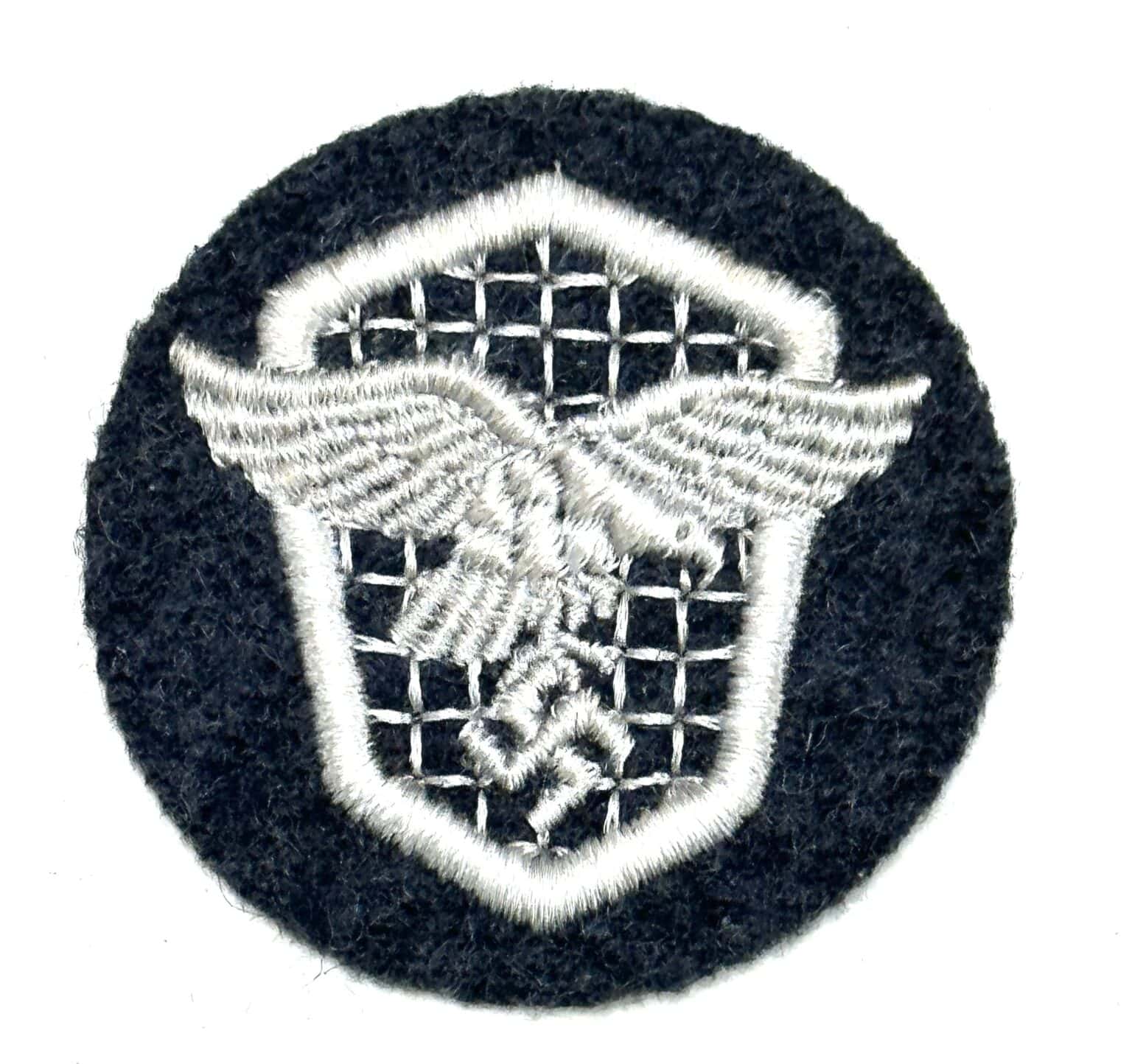 WW2 German Luftwaffe Automobile Mechanic Insignia Gray Wool Embroidered ...