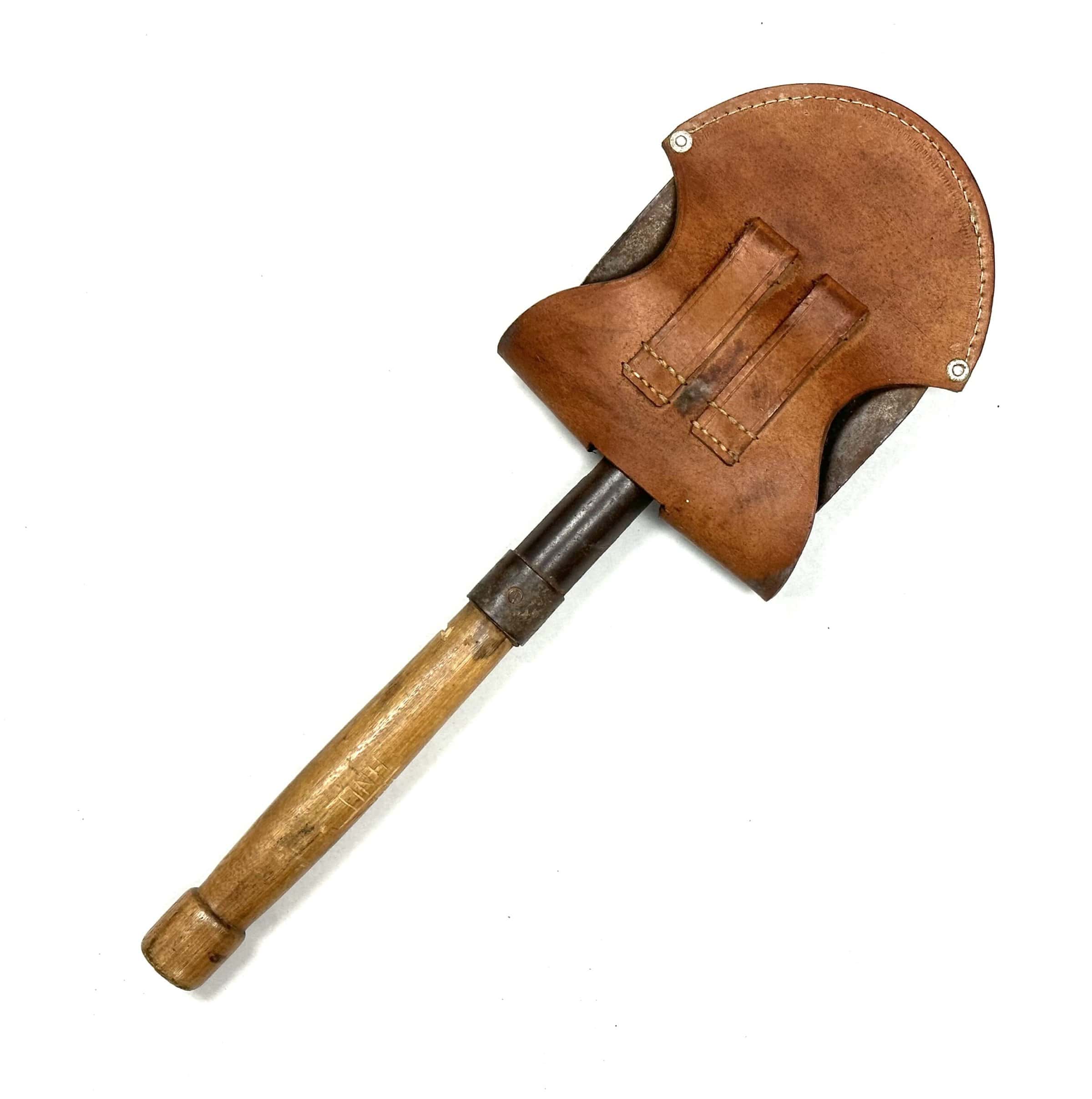 North Vietnamese Army E-tool Entrenching Tool Named with Leather Belt ...