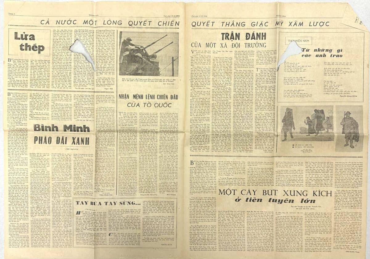 North Vietnamese Army Newspaper December 13, 1970 Anti-Aircraft - Enemy ...
