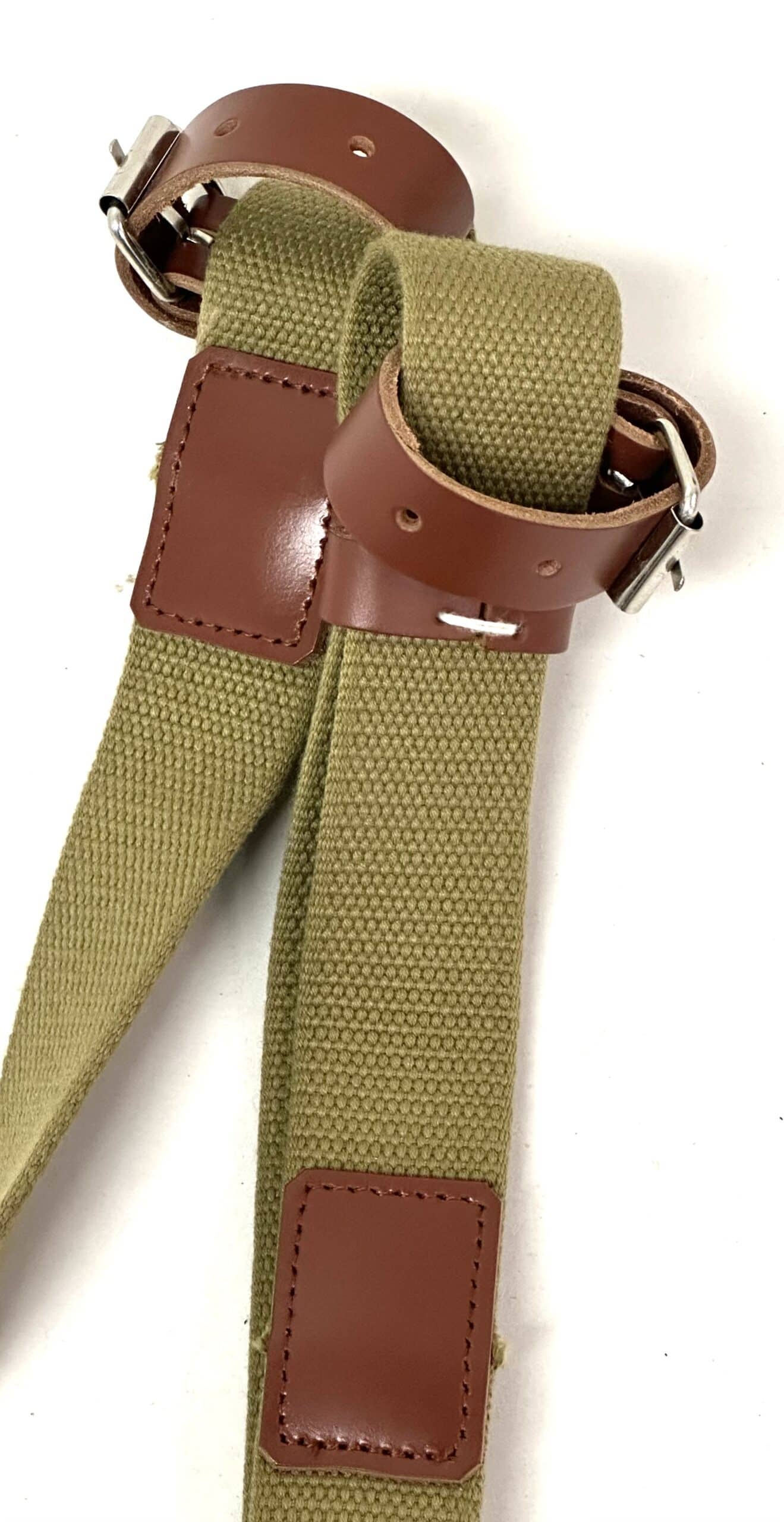 Chinese Type 53 Carbine Sling with Dog Collar Loops 1970s - Enemy Militaria