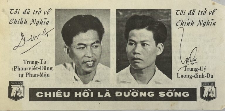 Chieu Hoi Leaflet Two VC # 2676 - Enemy Militaria