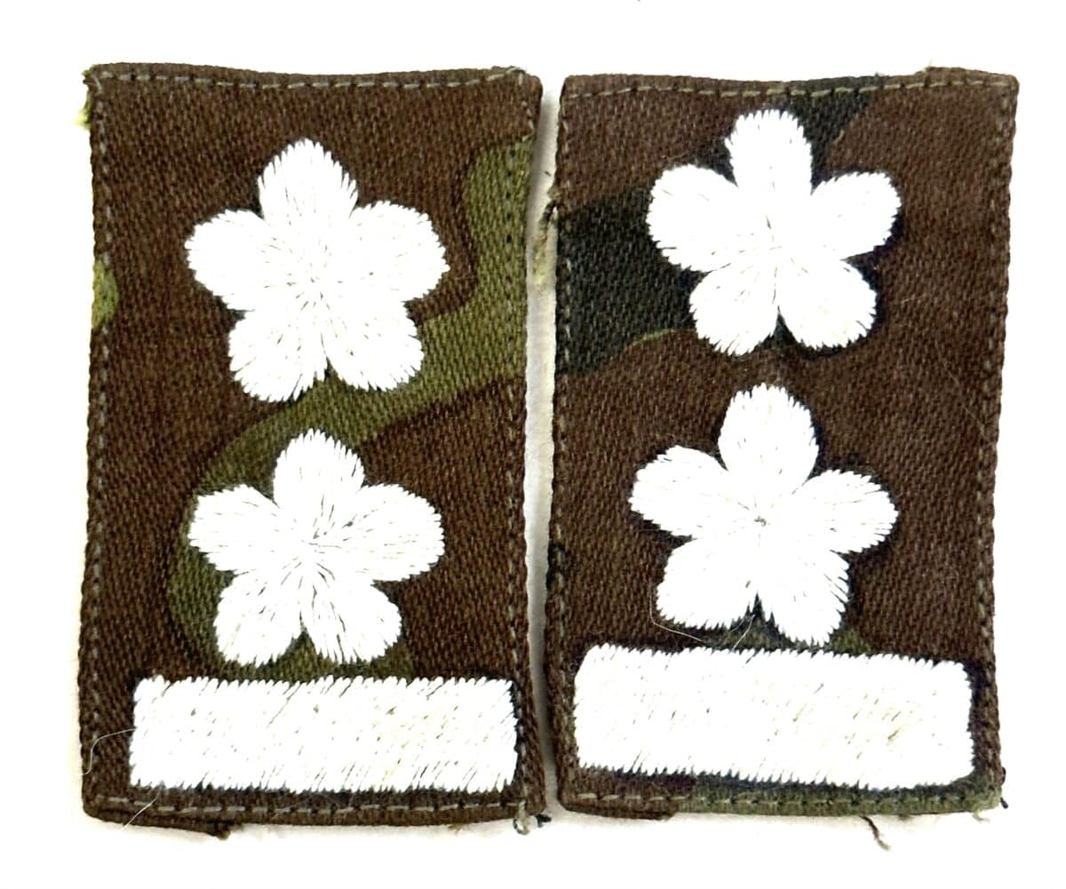 ARVN Ranger Lt. Colonel Sew On Rank – Pair - Enemy Militaria