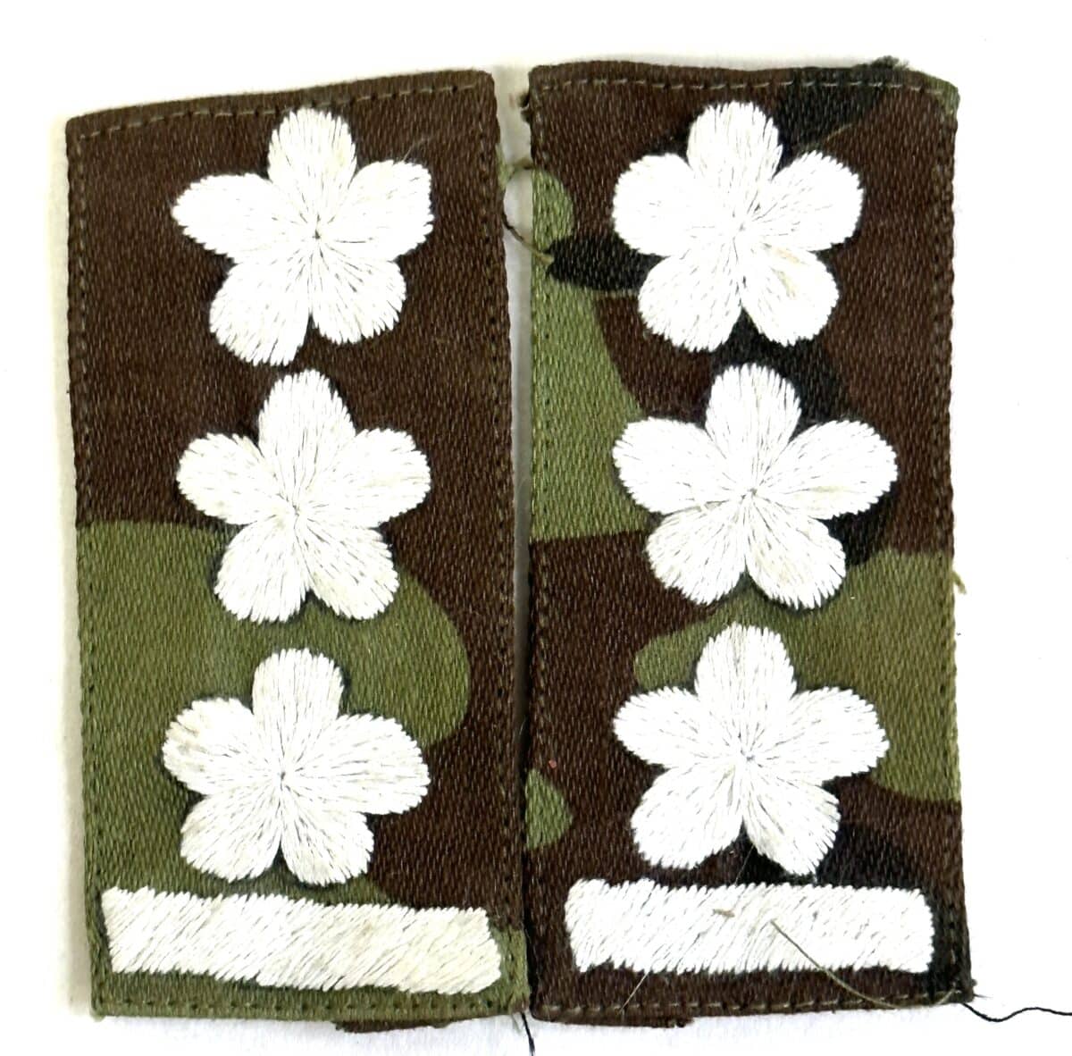 ARVN Ranger Colonel Sew On Color Rank – Pair - Enemy Militaria