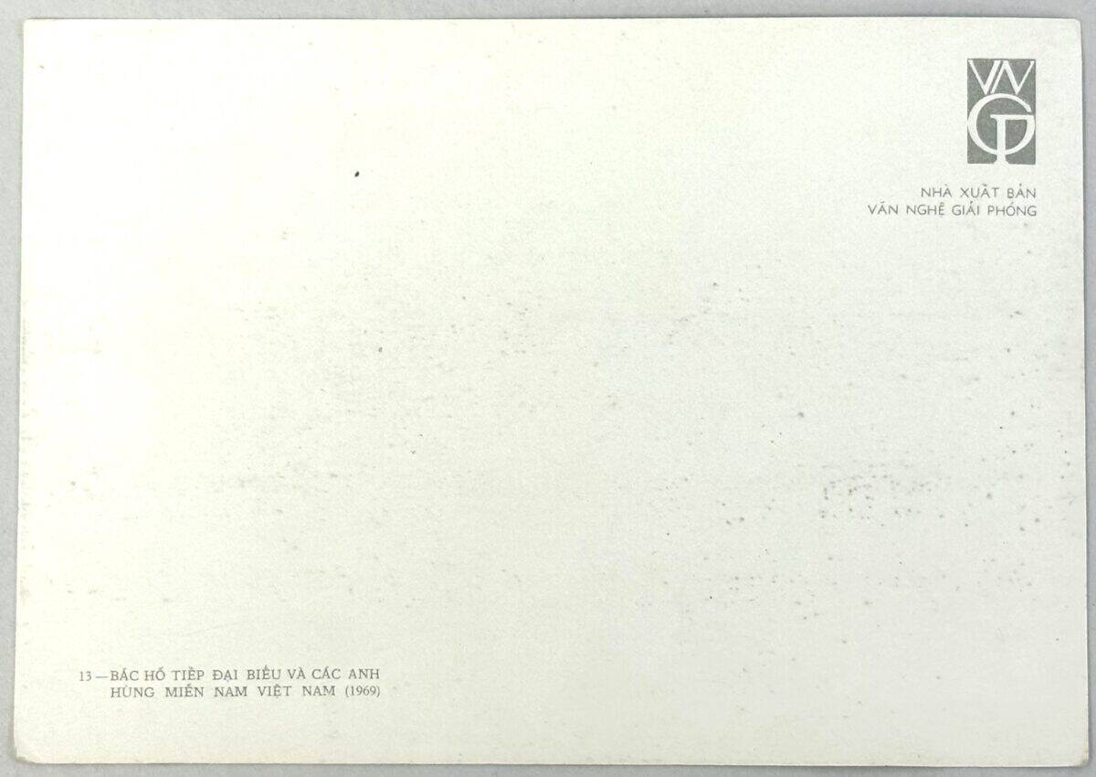 North Vietnamese Army Postcard Ho Chi Minh - Enemy Militaria
