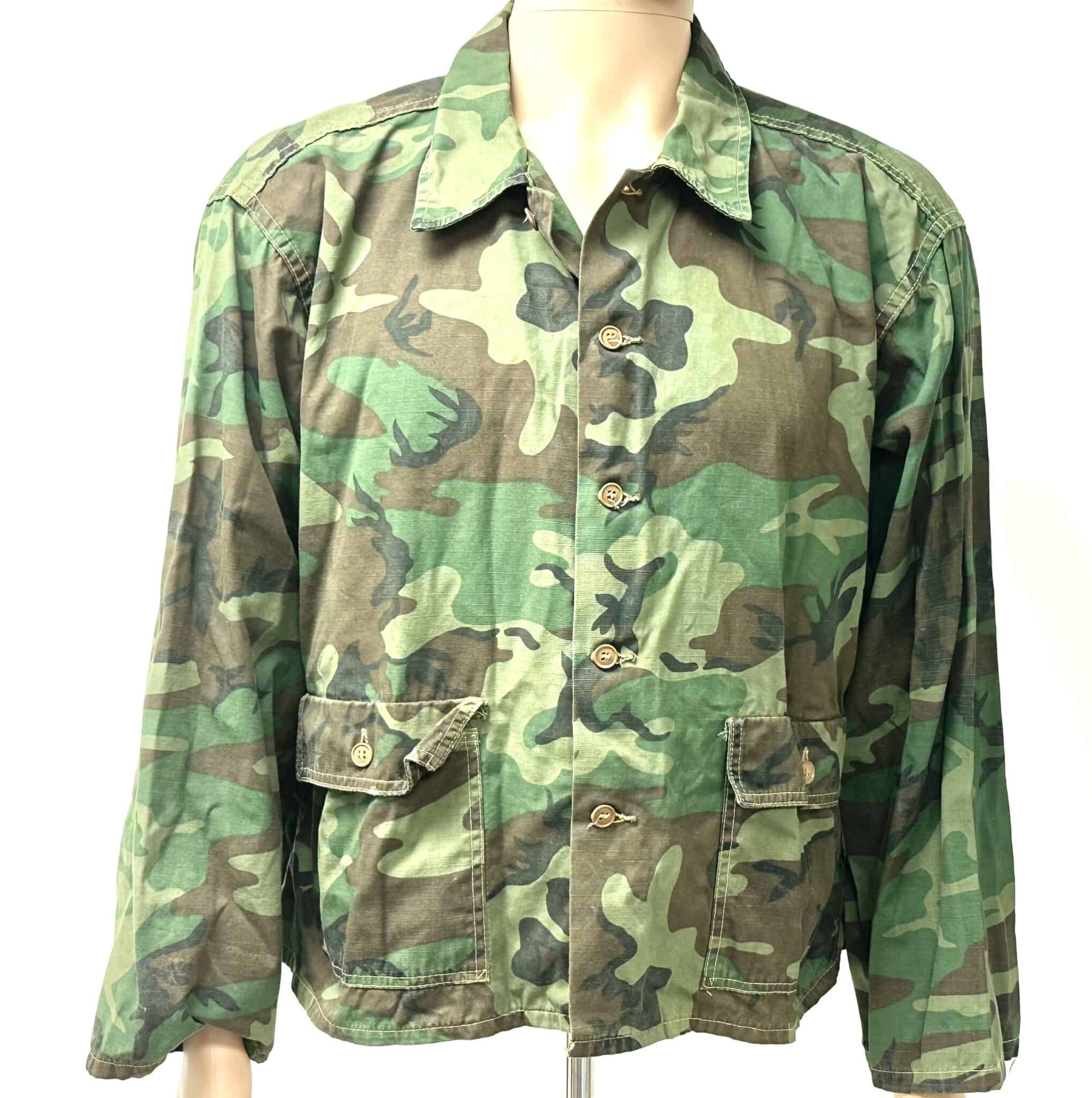 US Vietnam Advisor’s ARVN Made XL ERDL Camouflage Jacket - Enemy Militaria