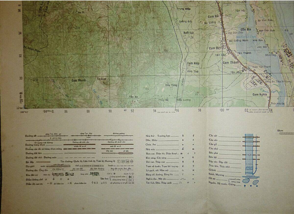 North Vietnamese Army Topographic Map 1:100,000 Nha Trang 1970 - Enemy ...
