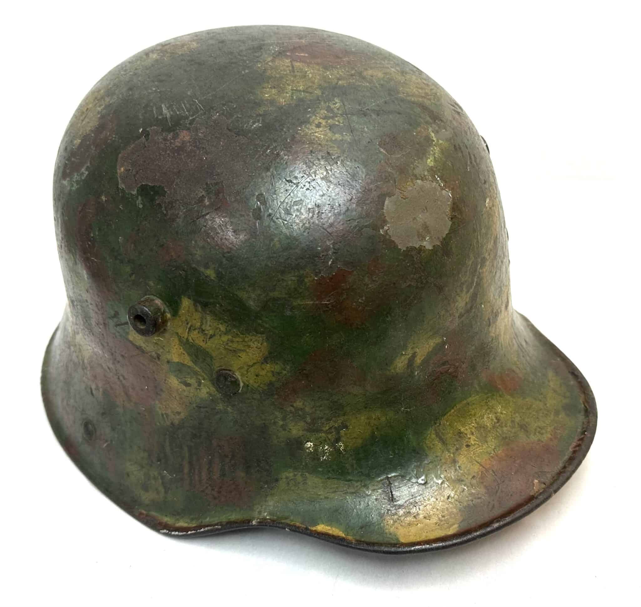 WW1 Imperial German Model 1916 Early Blotch Camouflage Helmet - Enemy ...