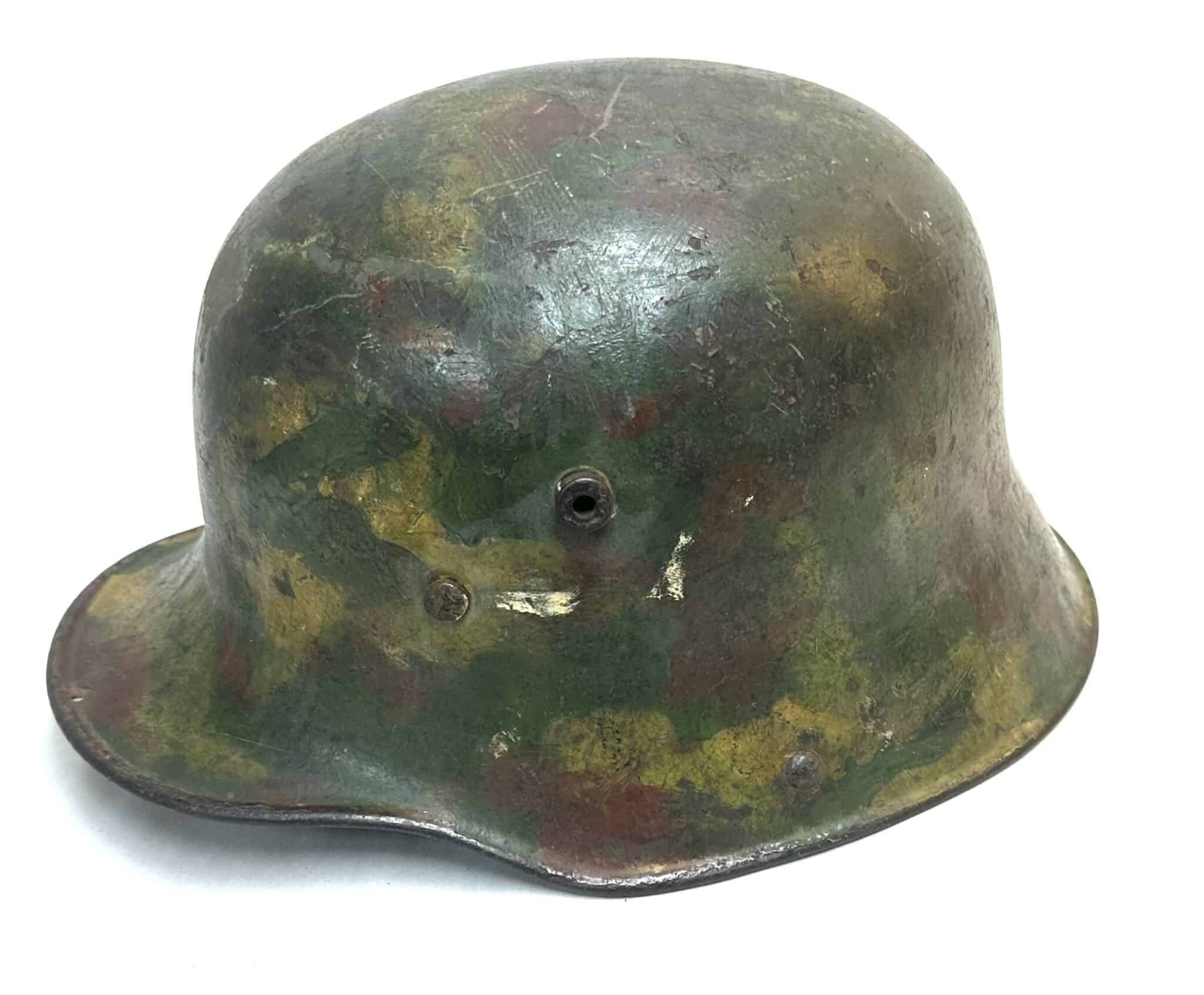 WW1 Imperial German Model 1916 Early Blotch Camouflage Helmet - Enemy ...