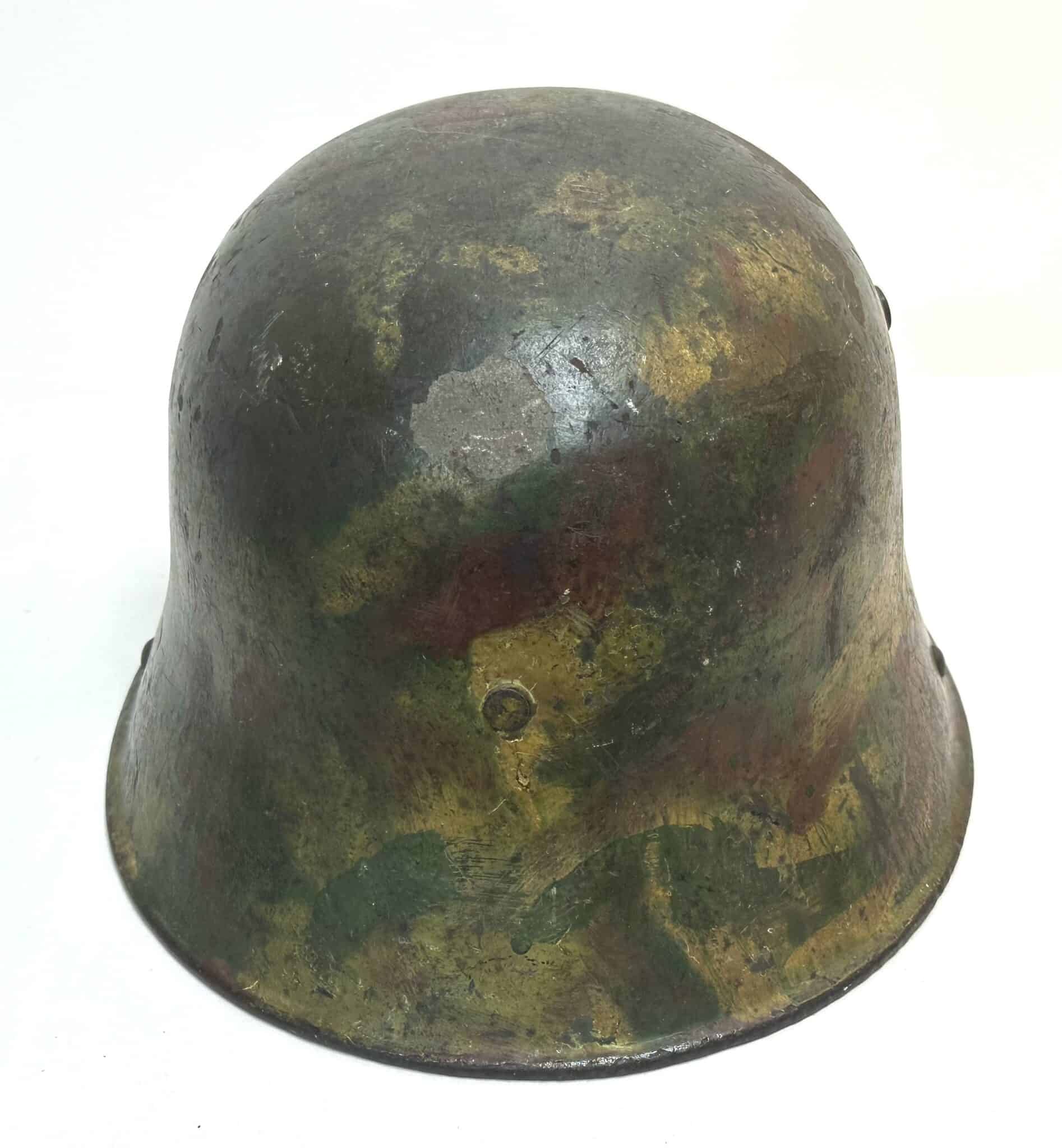 WW1 Imperial German Model 1916 Early Blotch Camouflage Helmet - Enemy ...