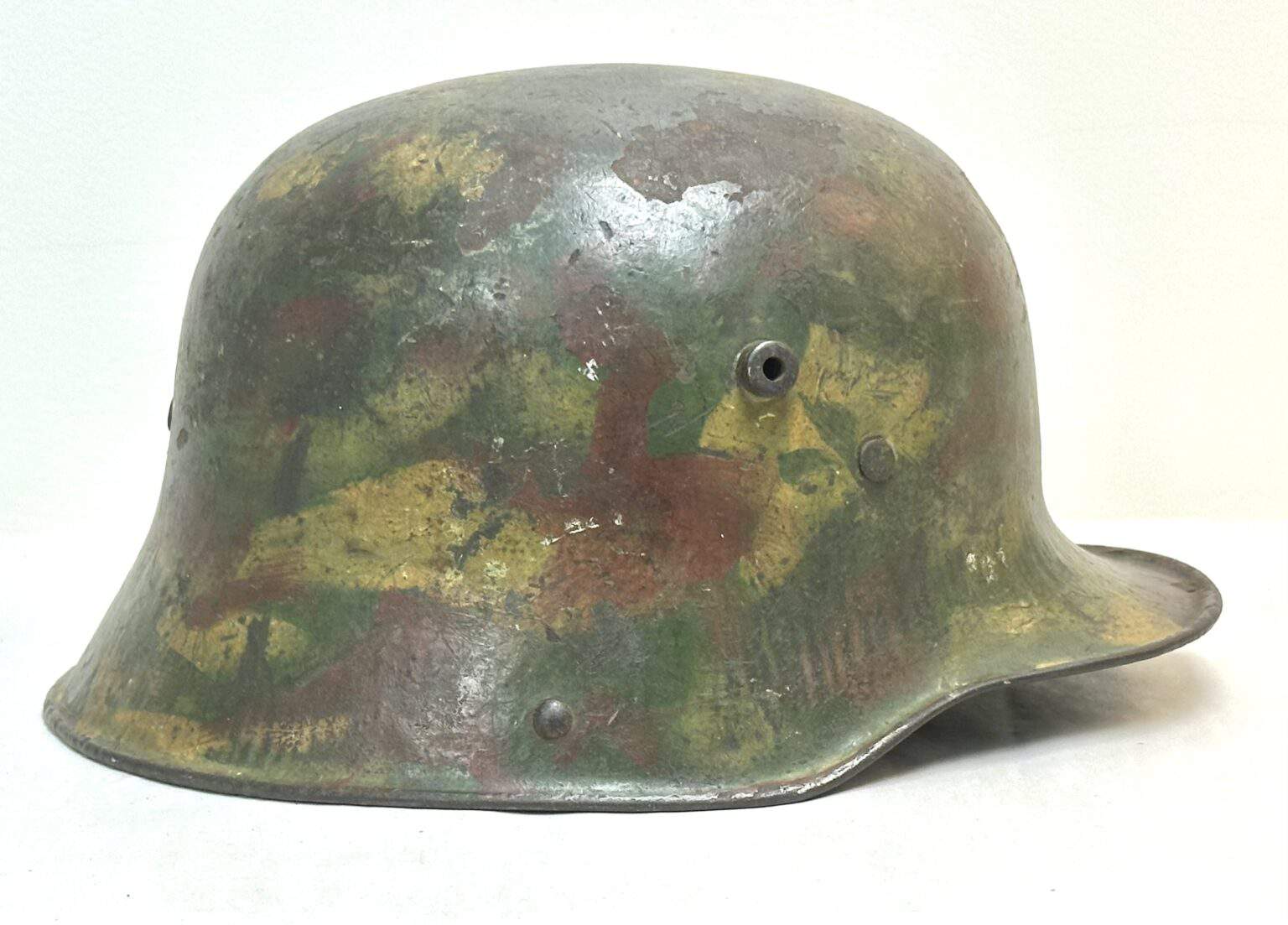 WW1 Imperial German Model 1916 Early Blotch Camouflage Helmet - Enemy ...