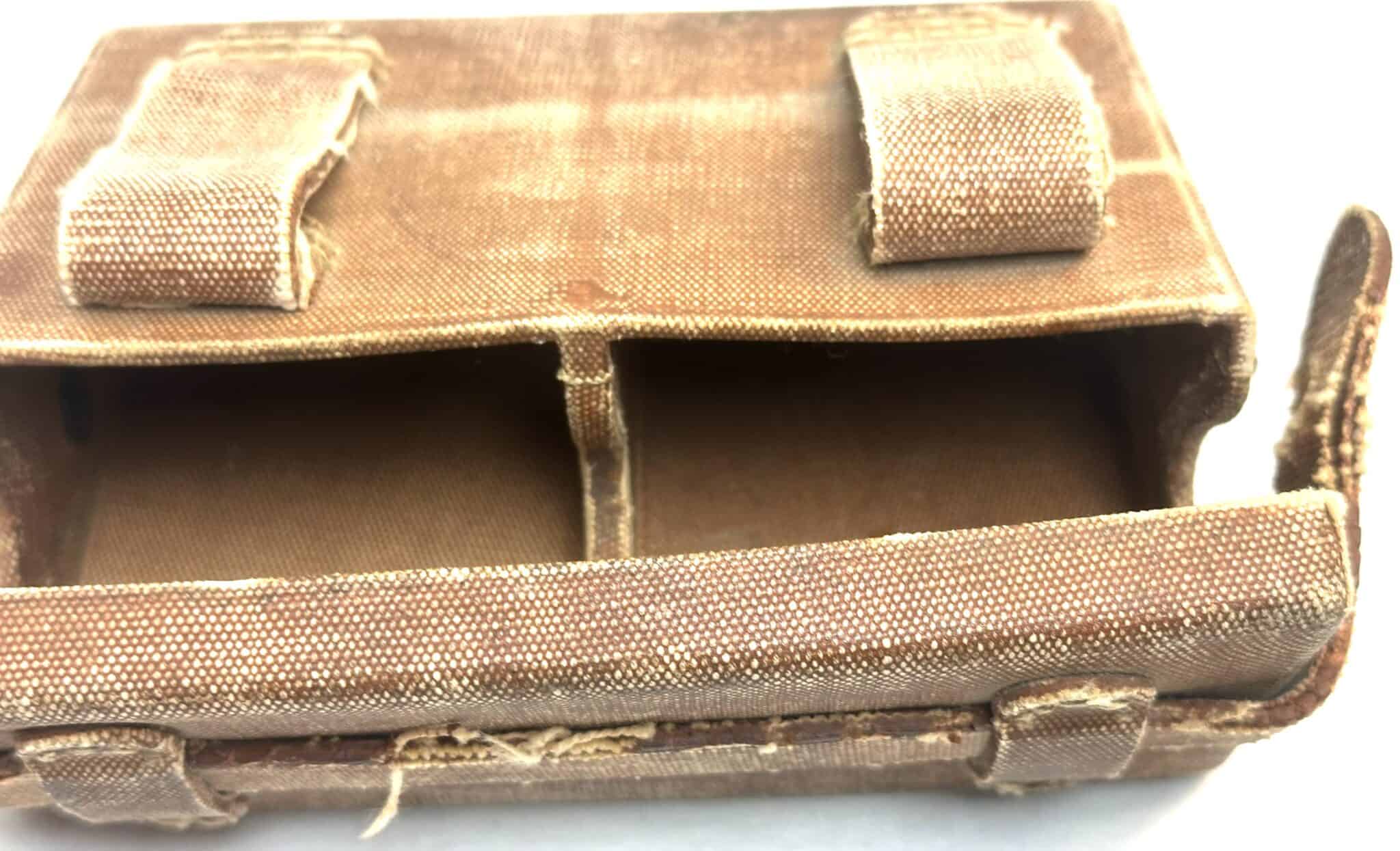 WW2 Japanese Rubberized Canvas Ammunition Pouch - Enemy Militaria