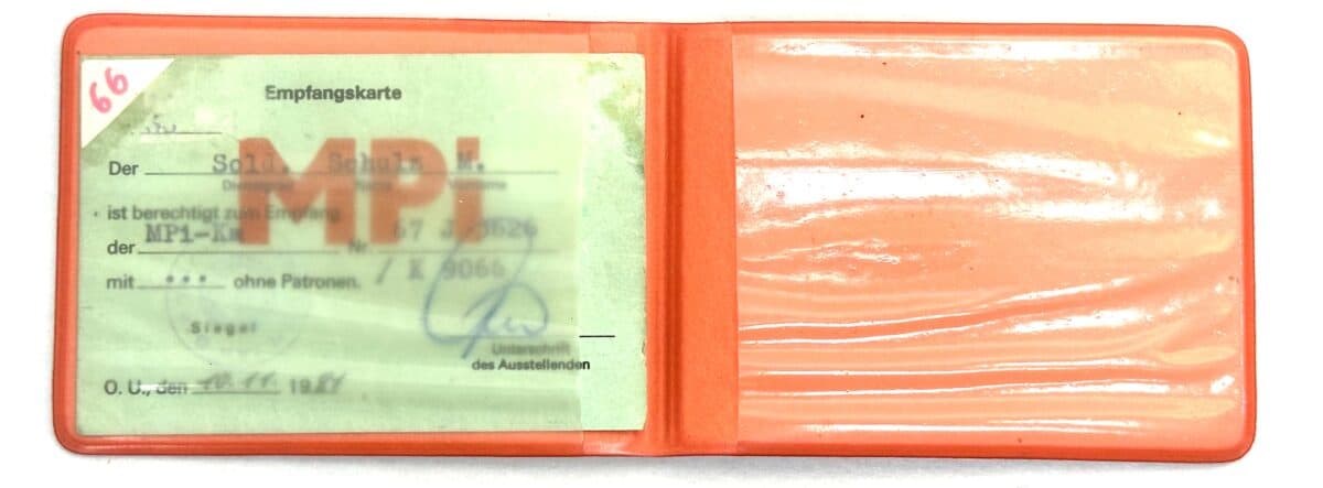 East German 1981 Soldiers Weapons Card for AK47 - Enemy Militaria