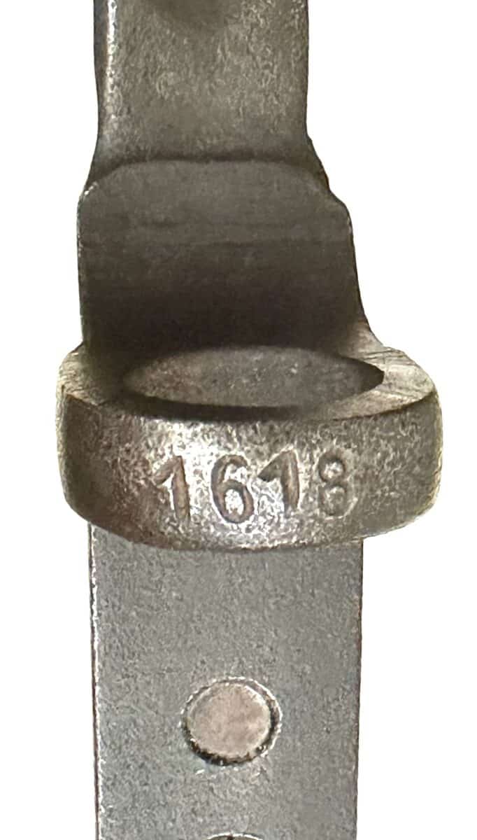 US WW2 USMC Model 1941 Johnson Bayonet Numbered with Leather Scabbard ...