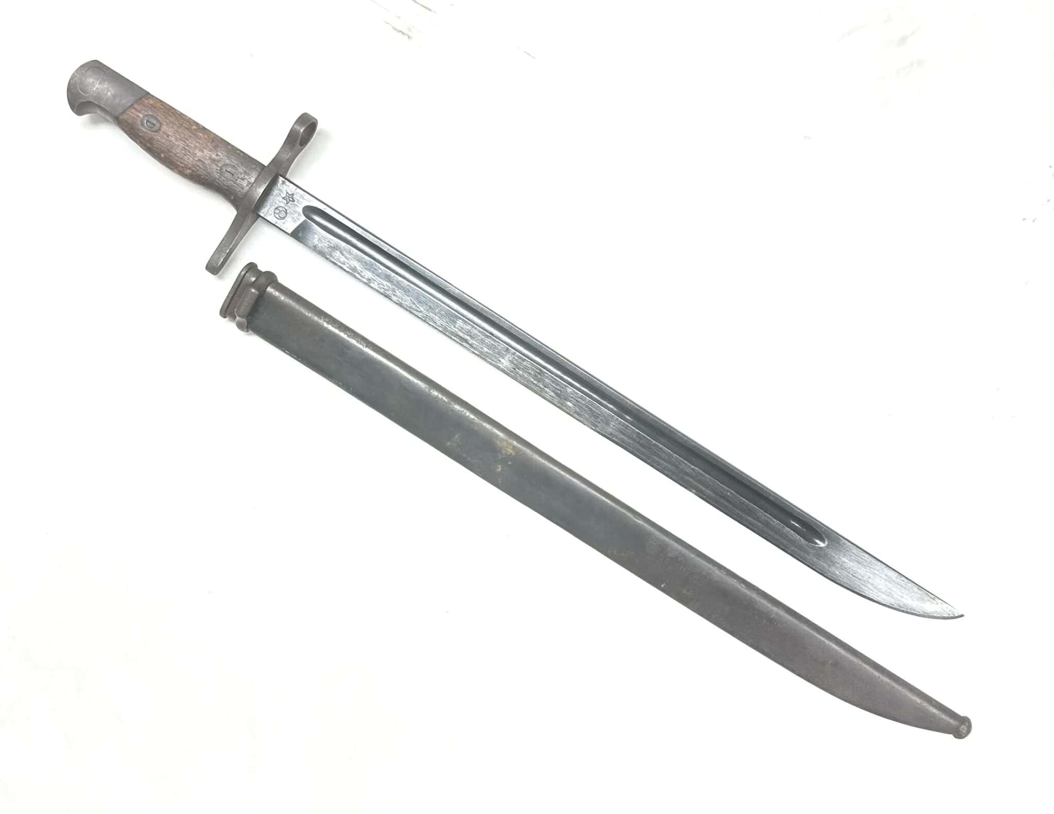 WW2 Japanese Type 30 Straight Guard Bayonet Kanaashiyo Rock-Drilling ...