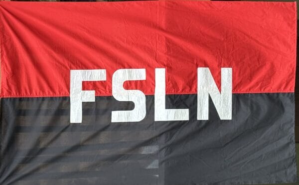 Nicaraguan 1980s Sandinista Communist FSLN Flag Huge - Enemy Militaria