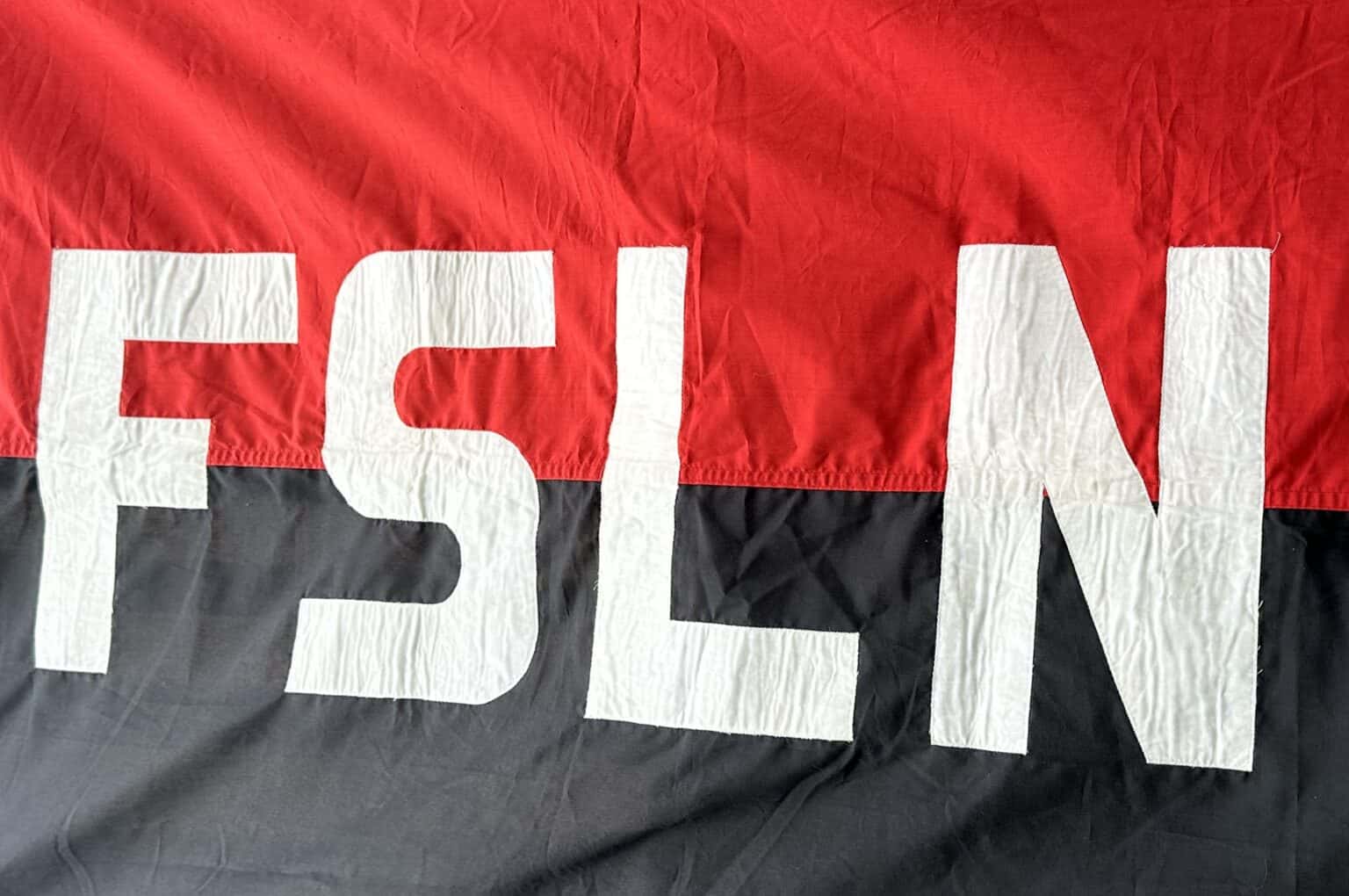 Nicaraguan 1980s Sandinista Communist FSLN Flag Huge - Enemy Militaria