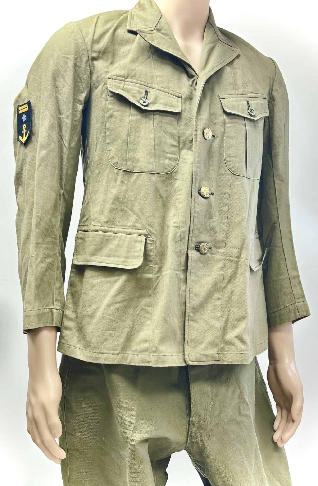 WW2 Japanese Navy Land Force Uniform Aviation Seaman 2nd Class 1944 ...