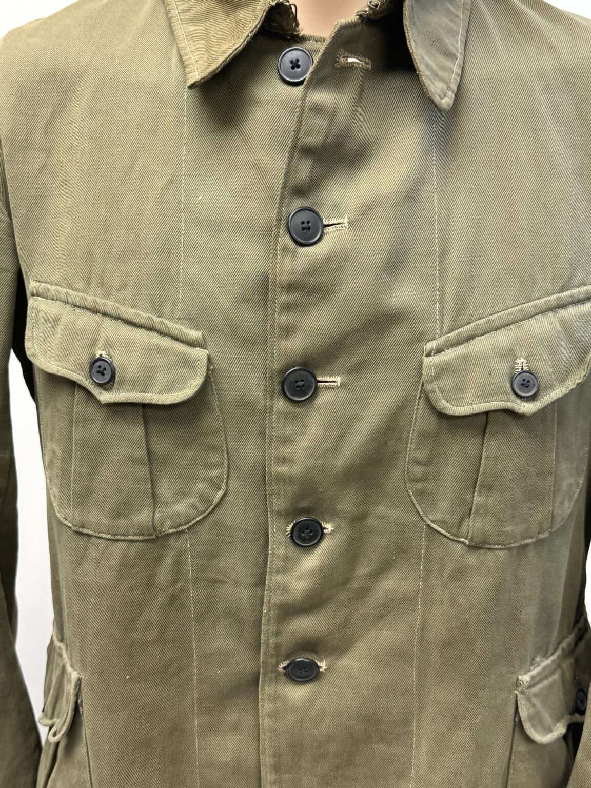 WW2 Japanese c1944 Naval Landing or Defense Force Tunic Full of Kanji ...