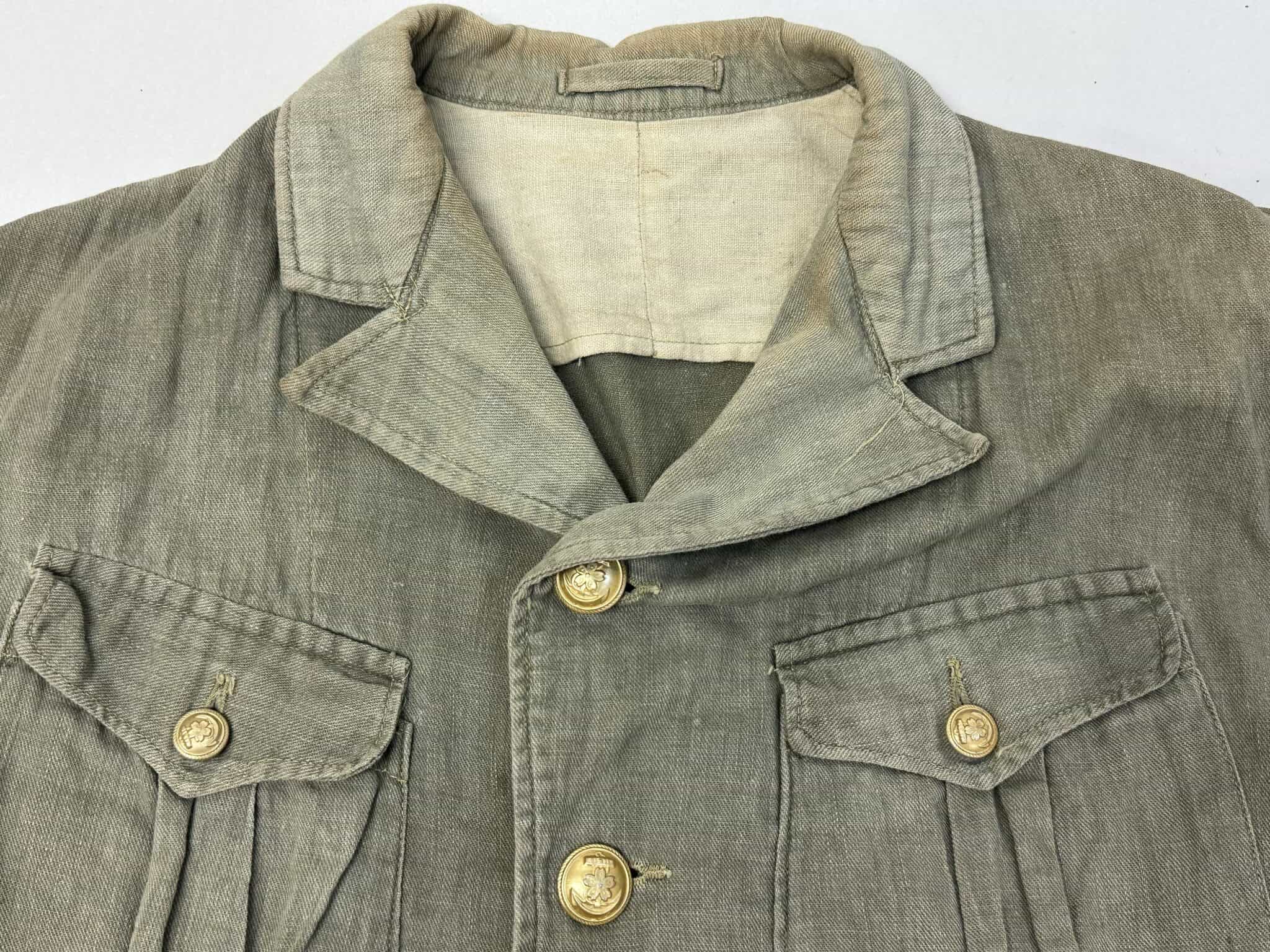 WW2 Japanese Naval Landing or Defense Force Tunic 1944 Seaman 3rd Class ...