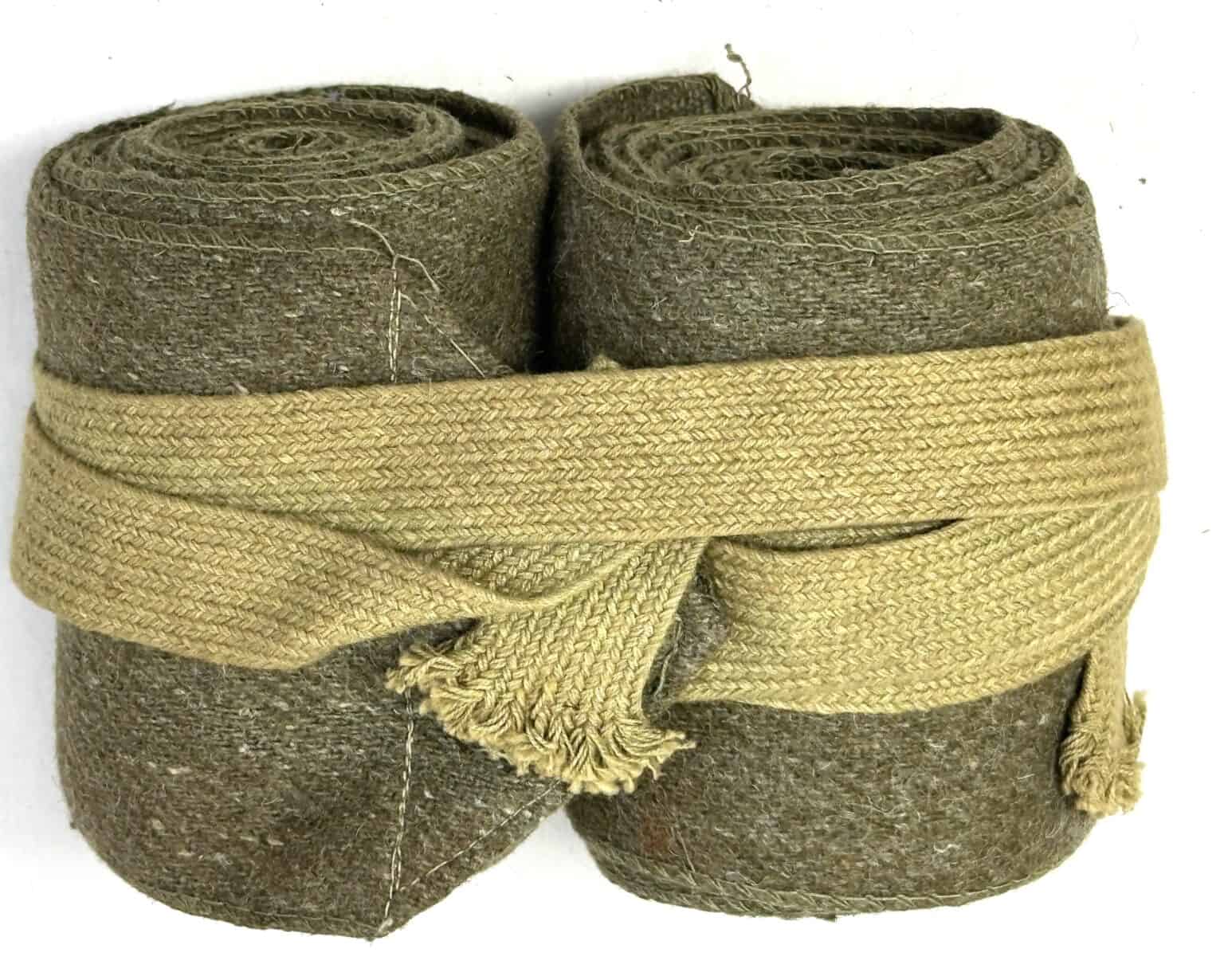 WW2 Japanese Army Leggings made with Helmet Chinstrap Webbing - Enemy ...