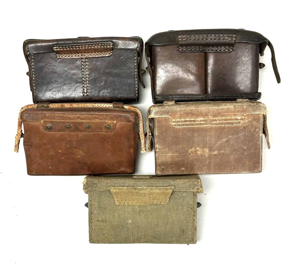 WW2 Japanese Molded Rubber Ammunition Pouch - Enemy Militaria