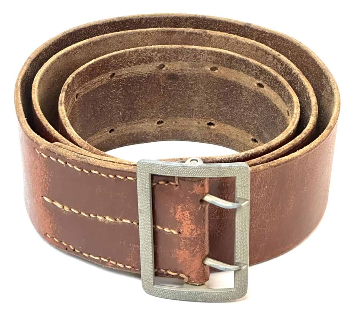 WW2 German General Officer’s Wide Leather Belt - Enemy Militaria
