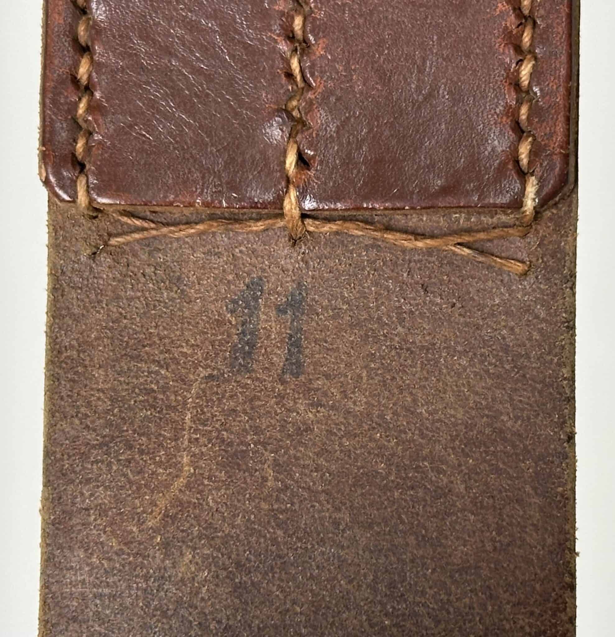 WW2 German General Officer’s Wide Leather Belt - Enemy Militaria