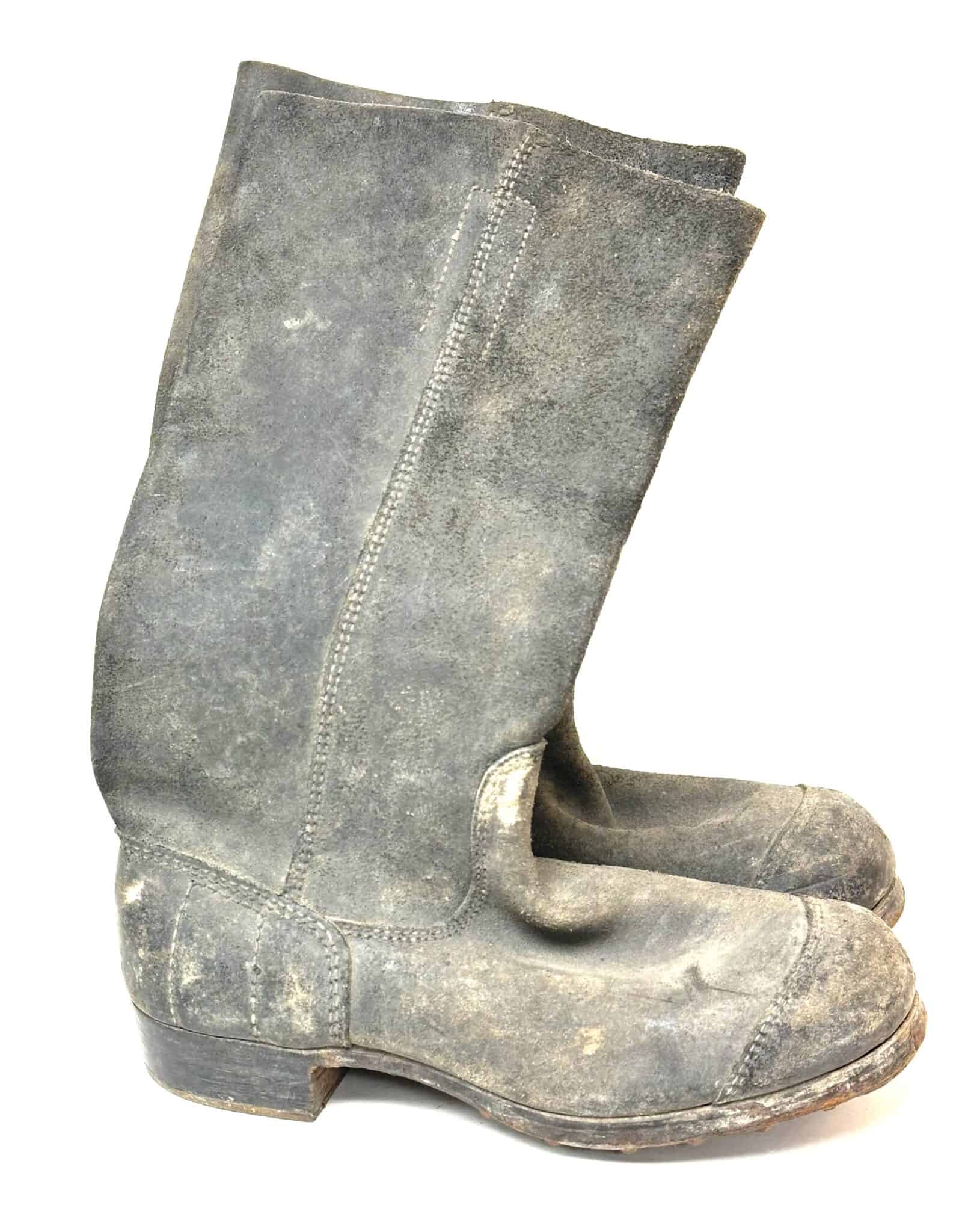 WW1 German Side Seam Hobnail Marching Boots - Enemy Militaria