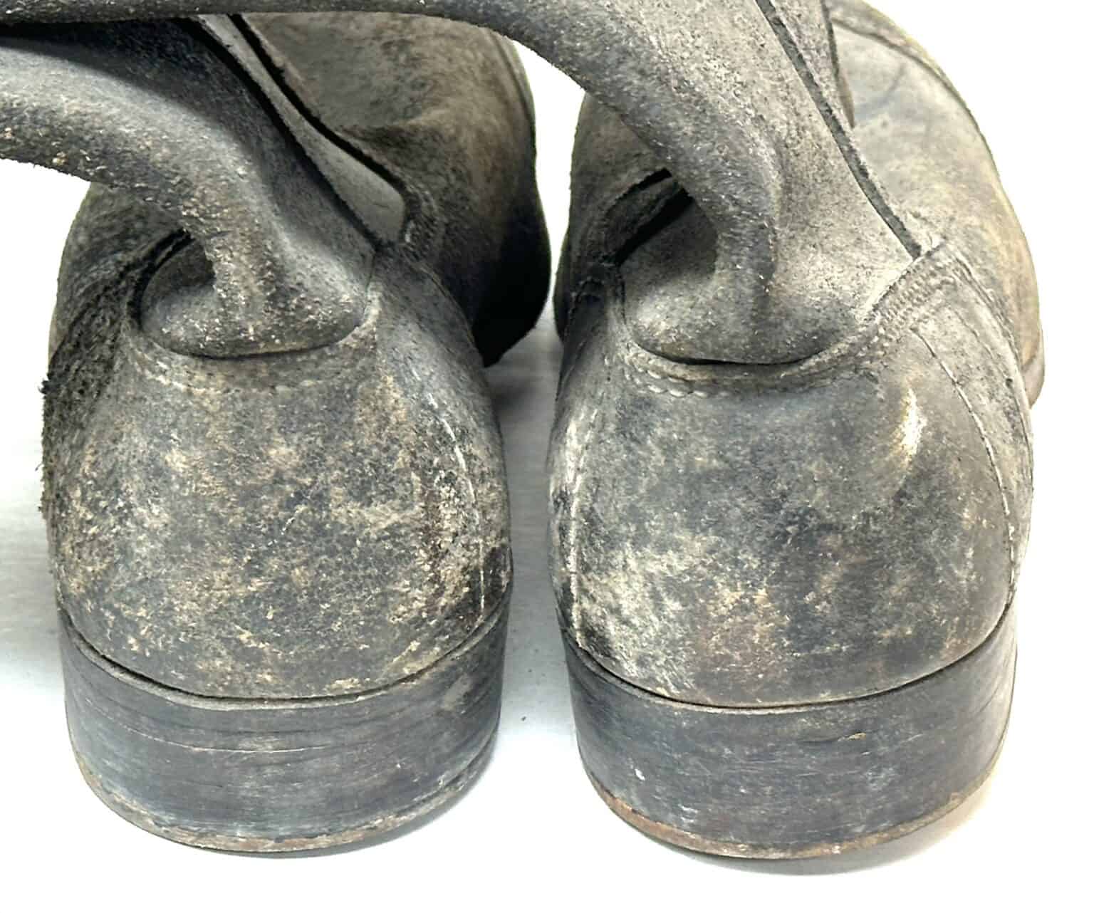 WW1 German Side Seam Hobnail Marching Boots - Enemy Militaria