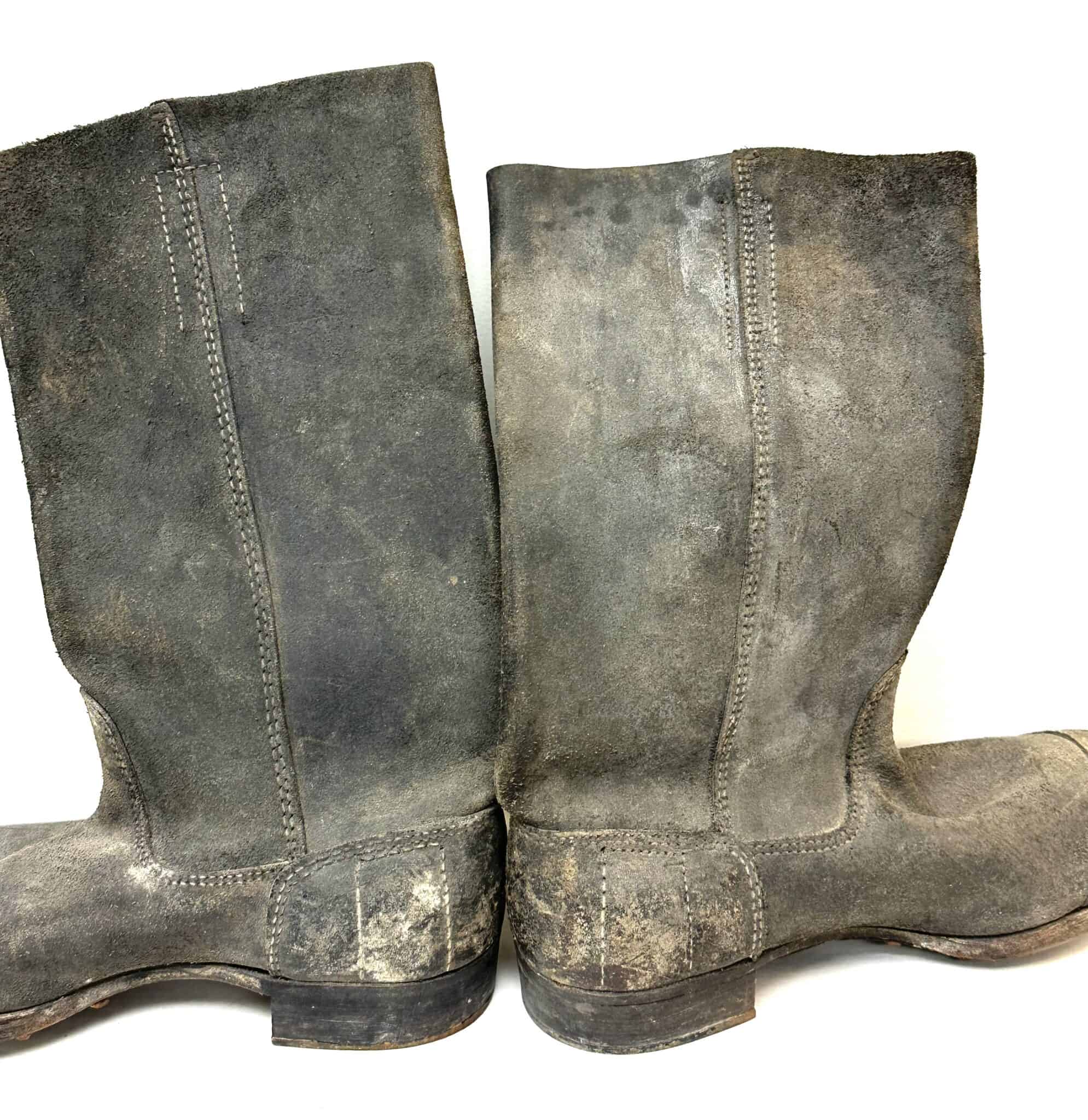WW1 German Side Seam Hobnail Marching Boots - Enemy Militaria