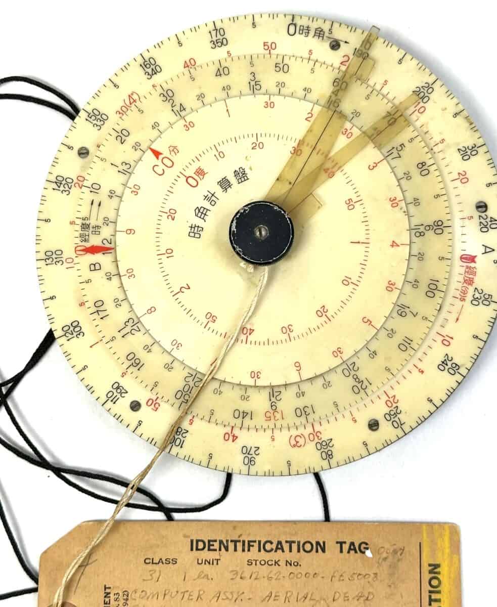 WW2 Japanese Pilot’s Dead Reckoning Calculator with Neck Cord & US ...