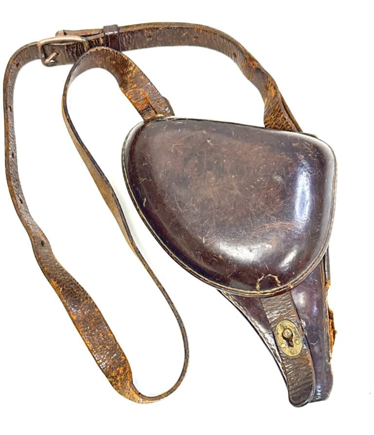 WW2 Japanese Type 26 Revolver Tank Crew Holster with Shoulder Strap ...