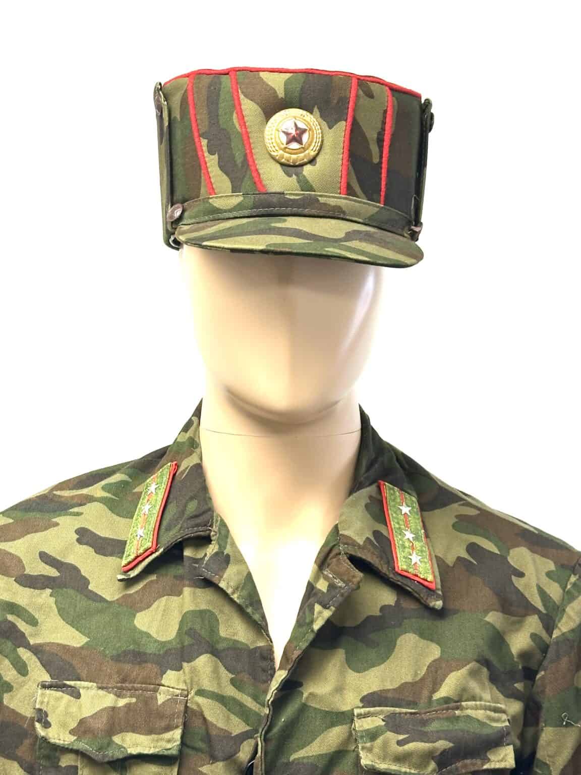 North Korean DPRK Officer’s Modern Woodland Camouflage Uniform & Hat ...
