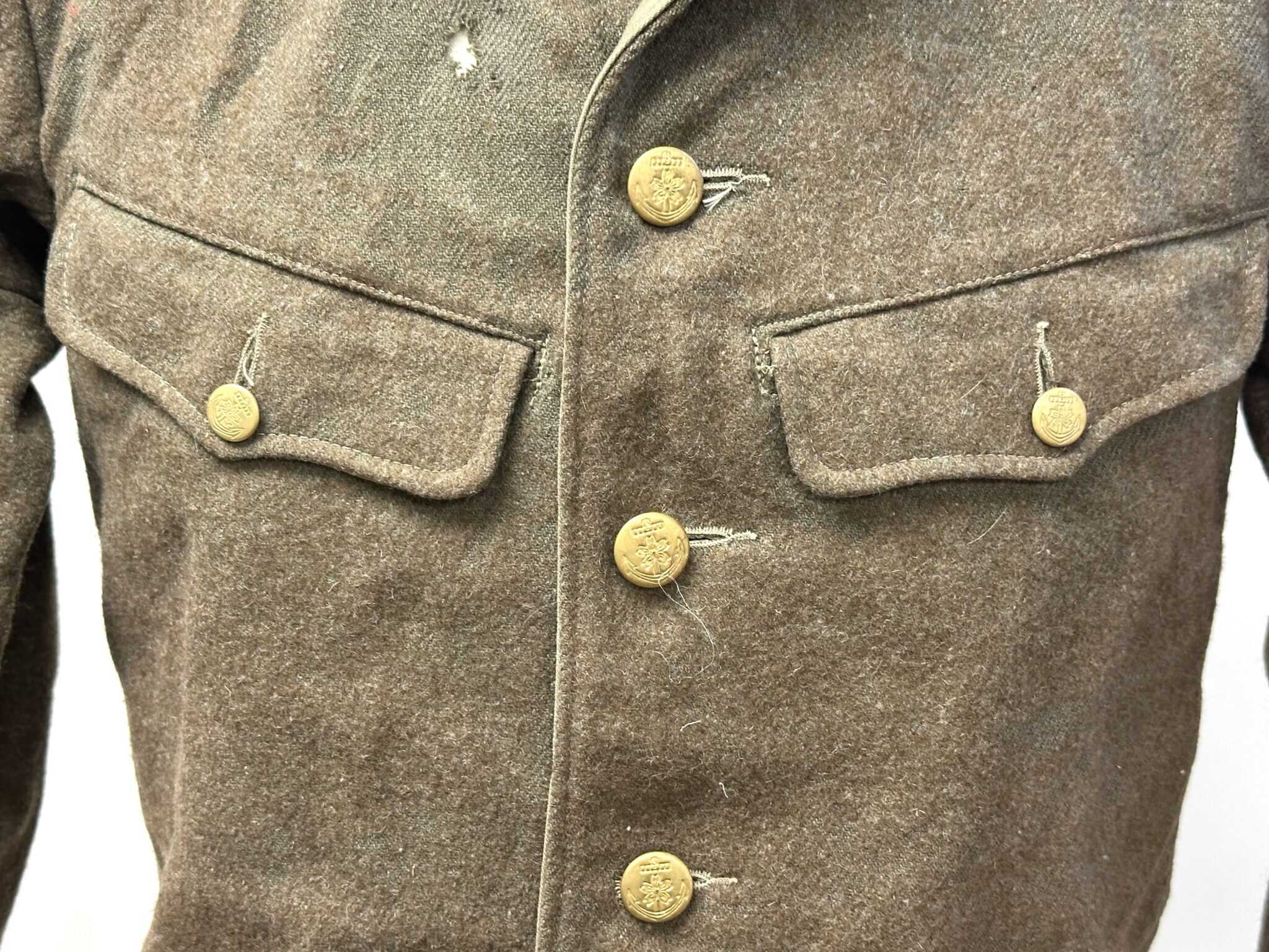 WW2 Japanese Naval Landing Force Iwo Jima WOOL Tunic 1944 Ultra Rare ...