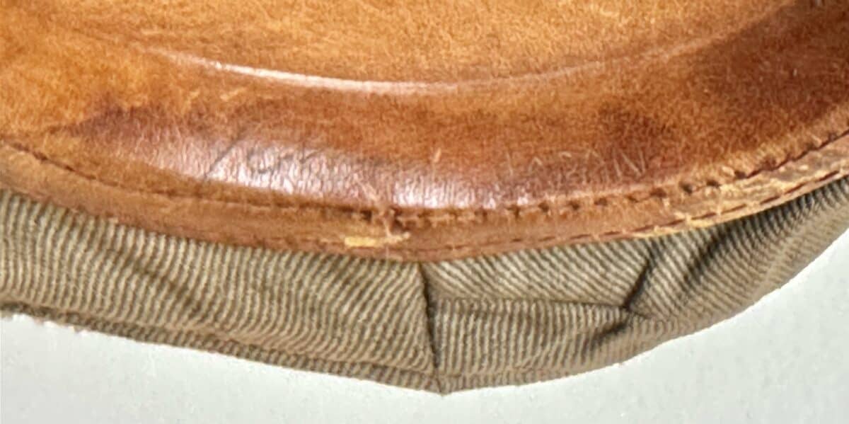 WW2 Japanese Army Pilot Summer Leather Aviator Flight Helmet 1943 ...